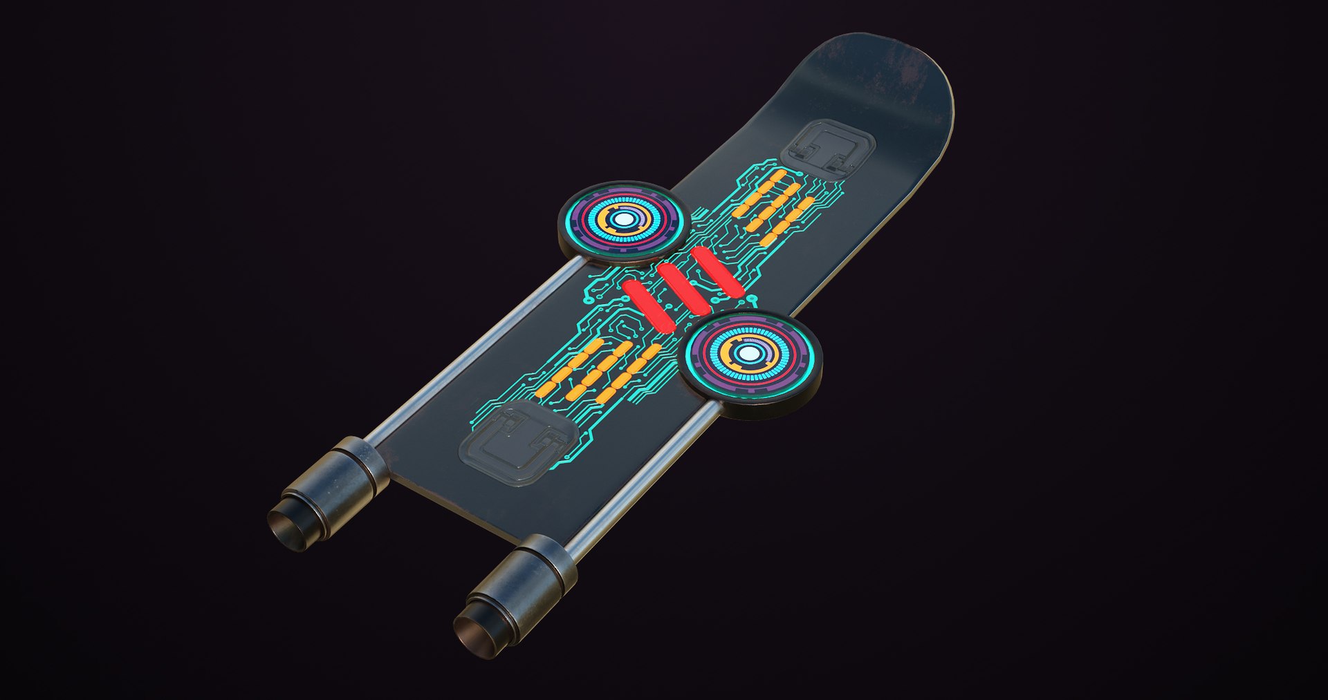 3D Sci Fi Hoverboard 9 All PBR Unity UE Textures Included - TurboSquid ...