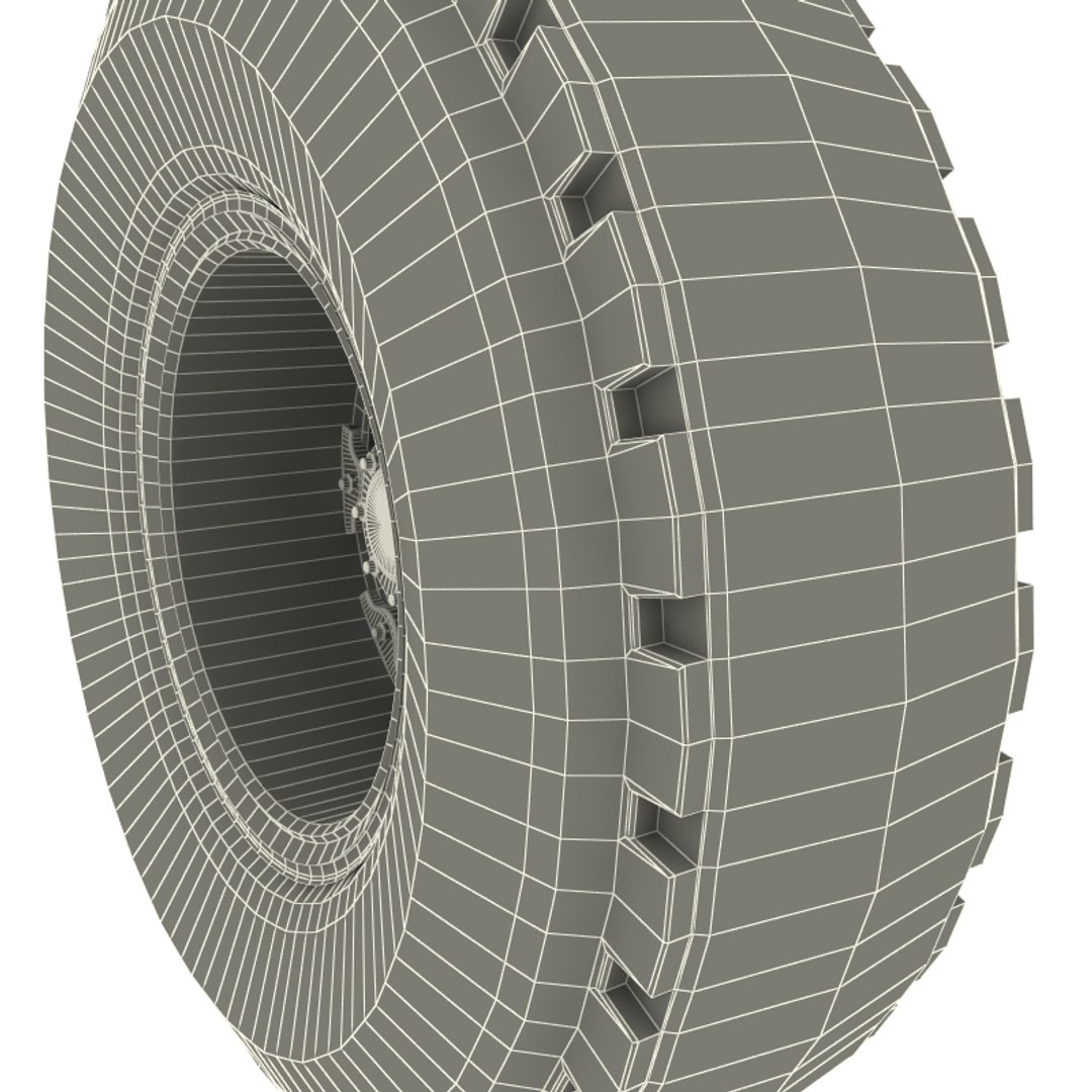 3d Truck Wheel V1