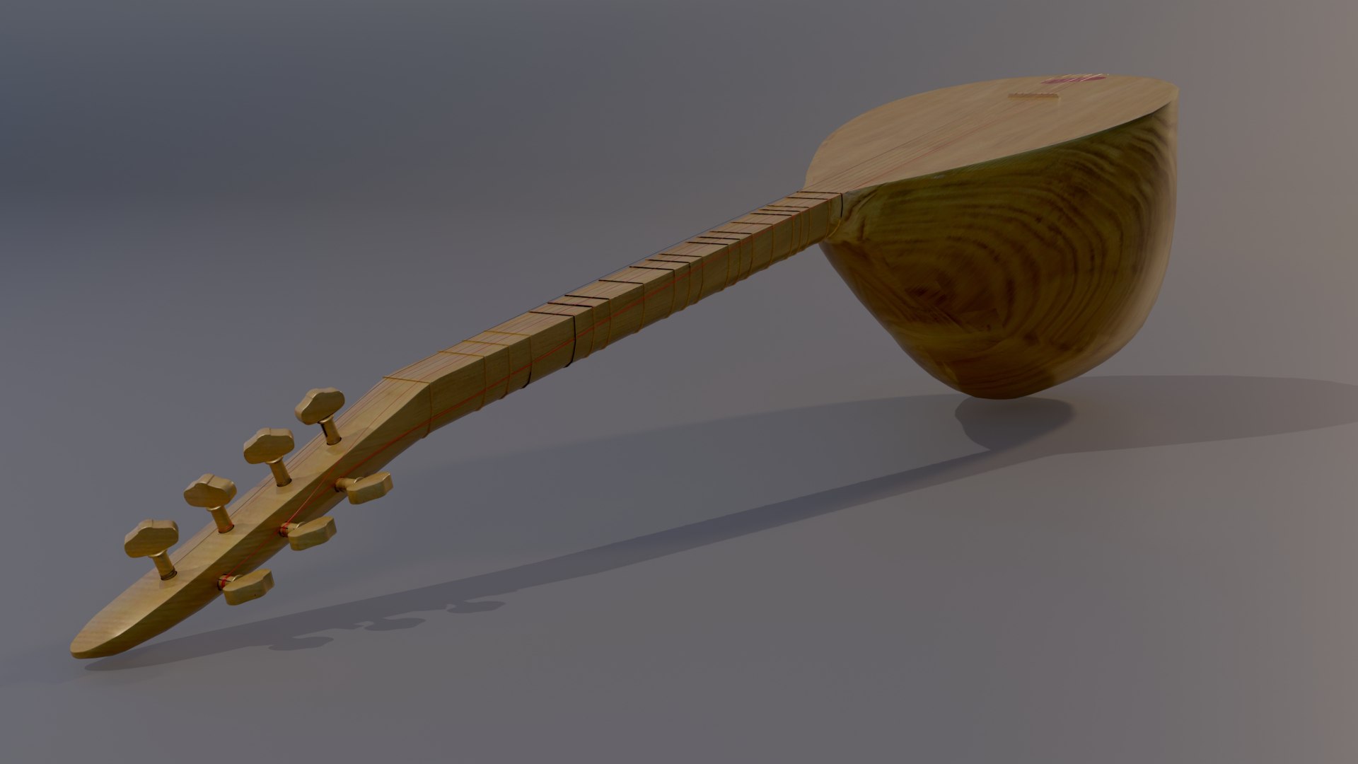 3D Saz Baglama Instrument - TurboSquid 2317356