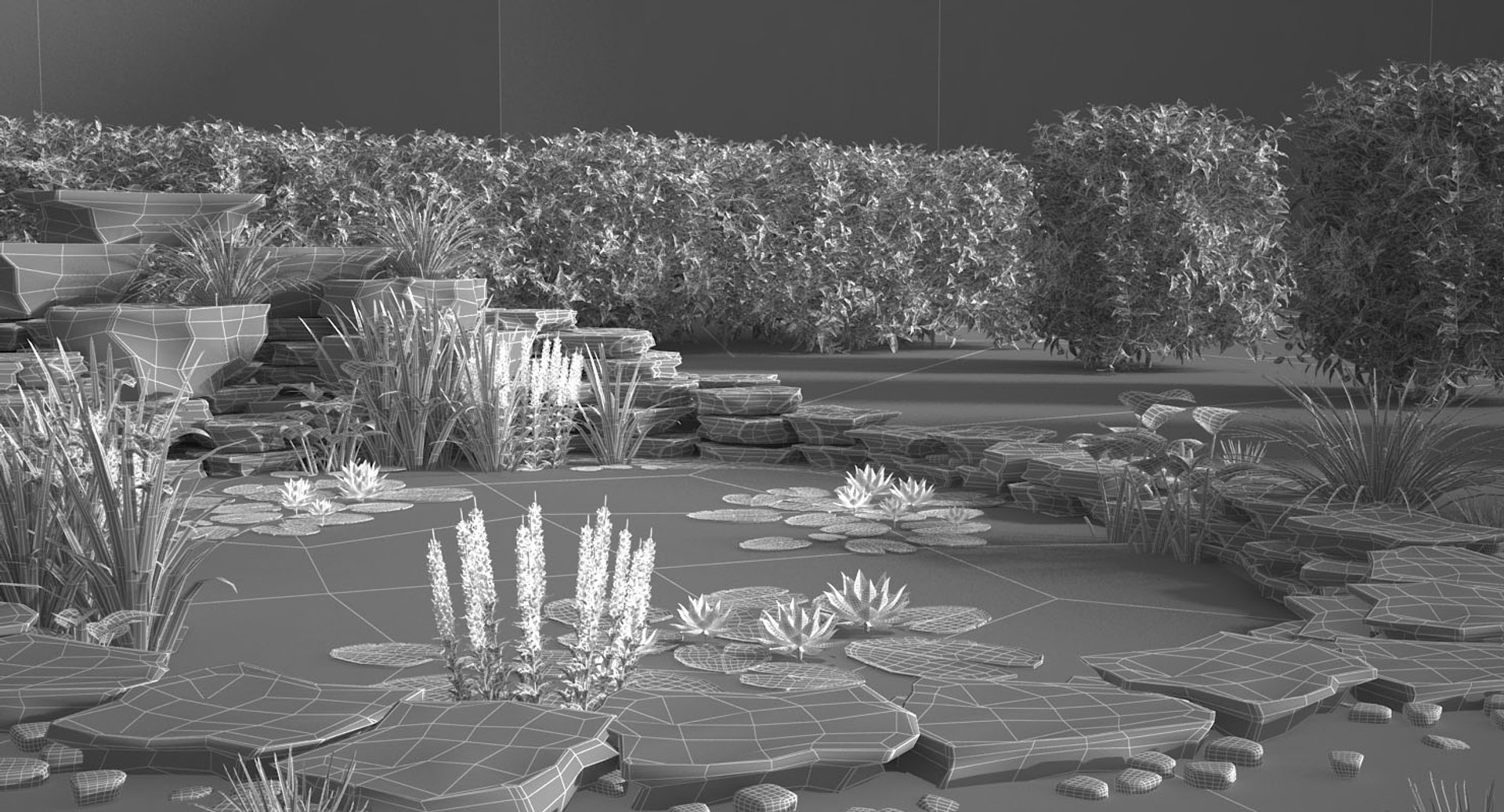 Pond 3D Model - TurboSquid 1278926