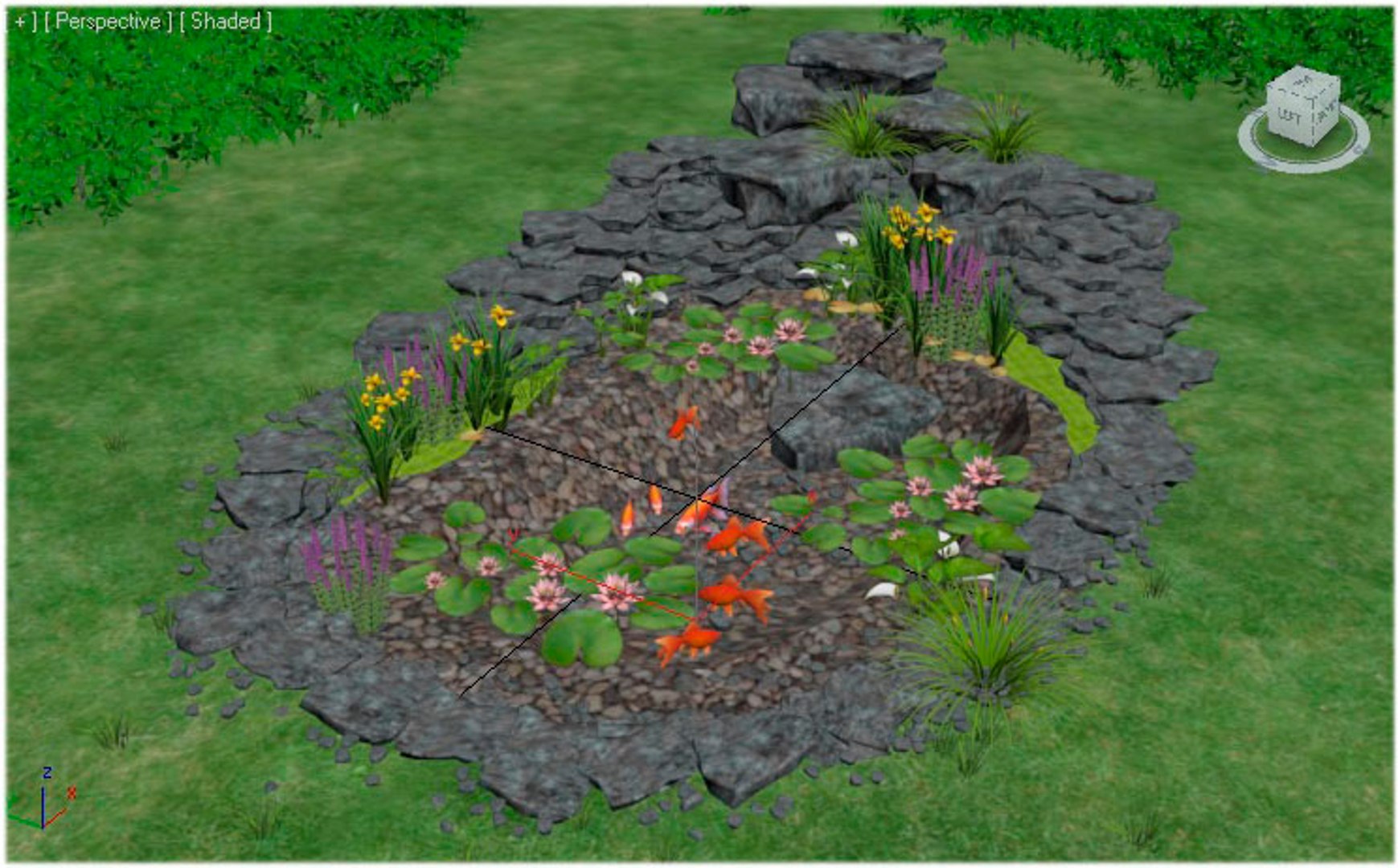 Pond 3D Model - TurboSquid 1278926