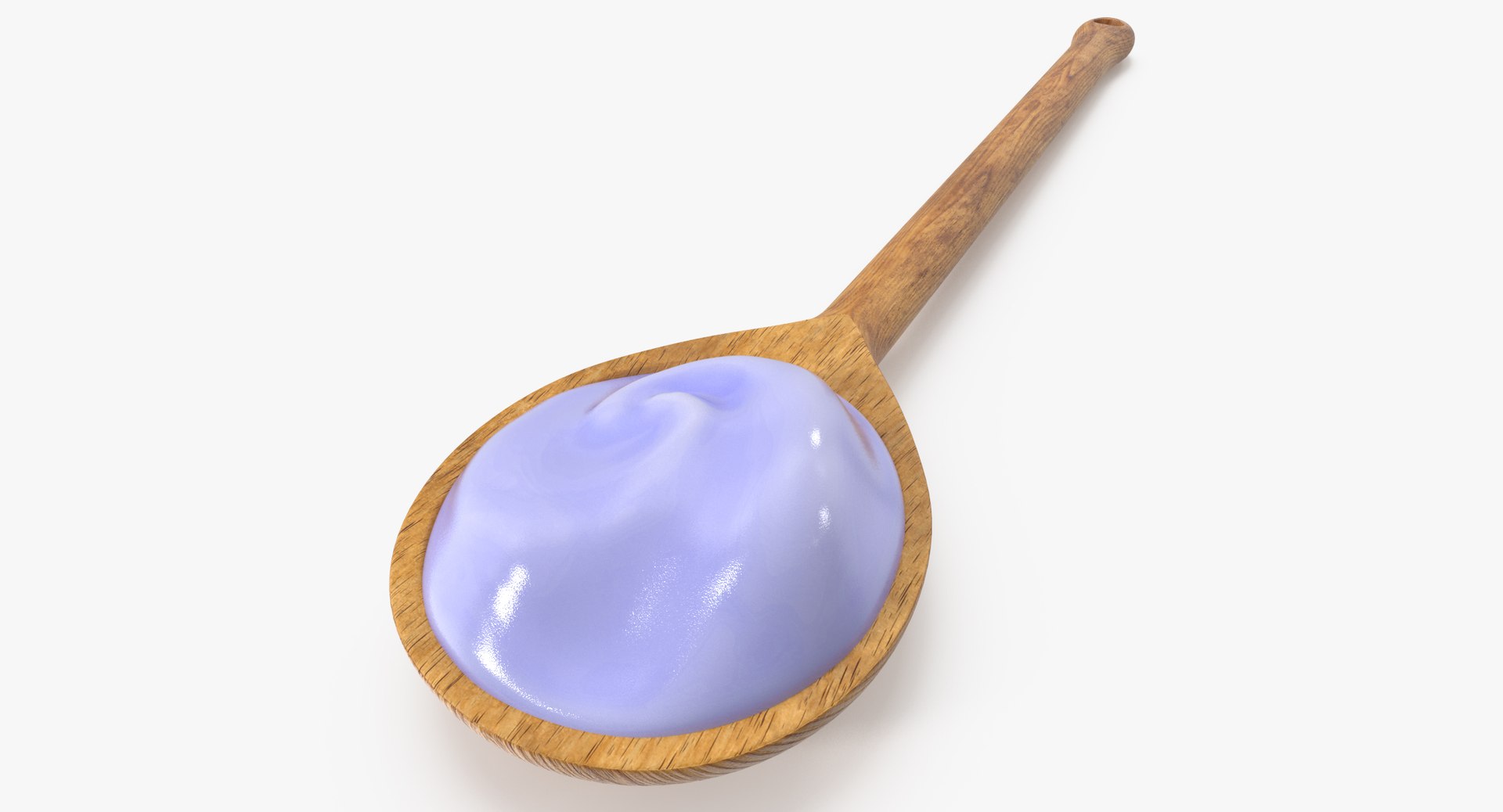 3D wood spoons purple cream model - TurboSquid 1497787