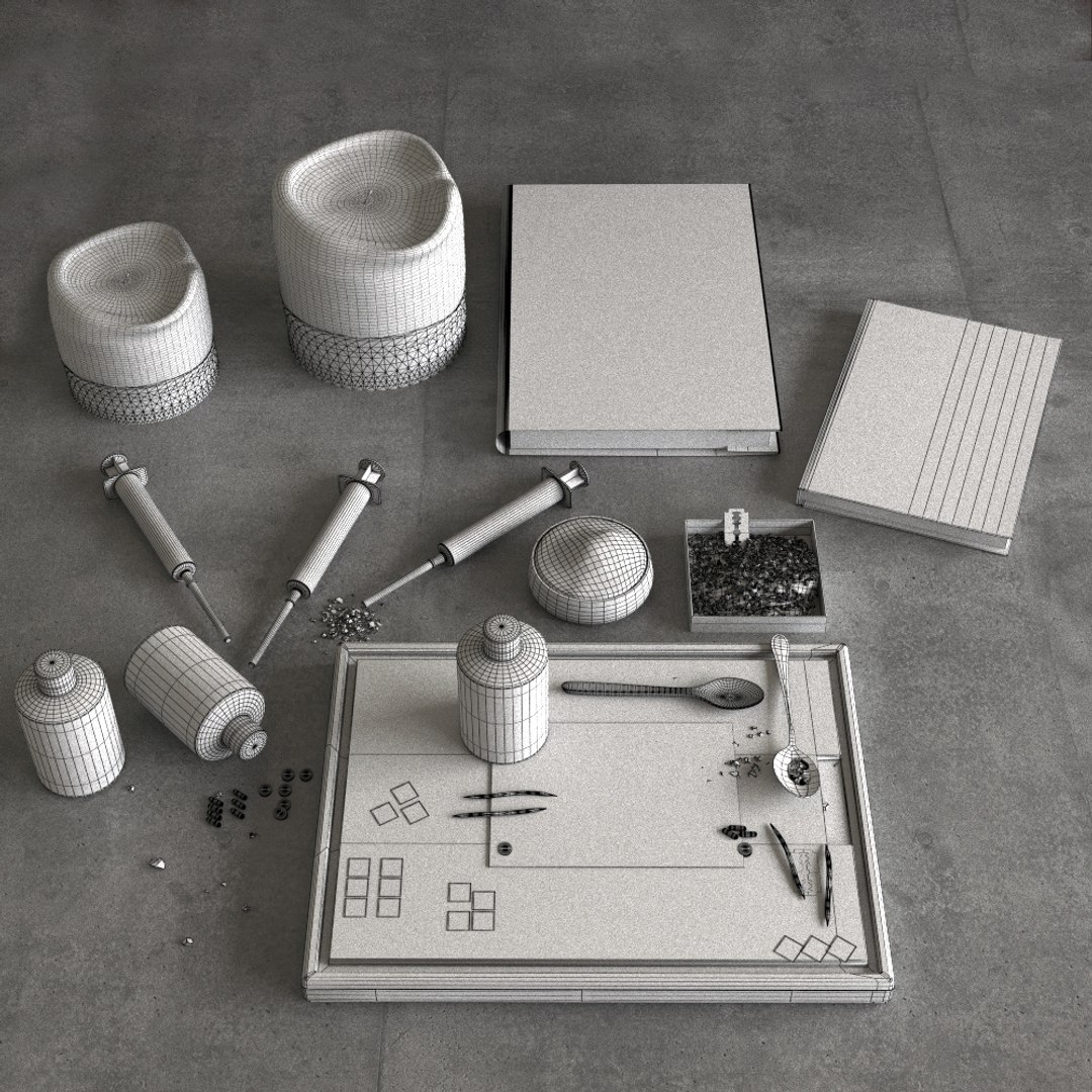 3D Drug Set - TurboSquid 1227074