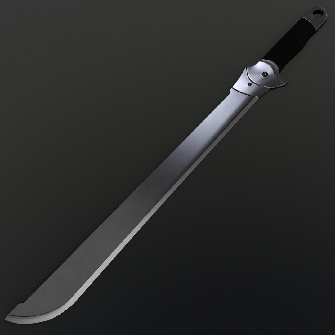 Machete Cutting 3d Obj