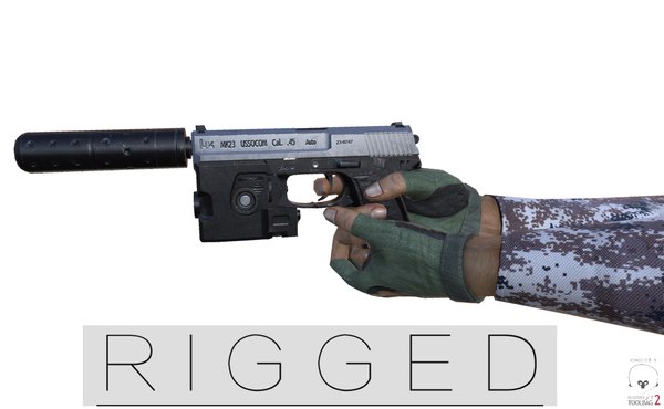 Animated Semi-Automatic Pistol 3D Models for Download | TurboSquid