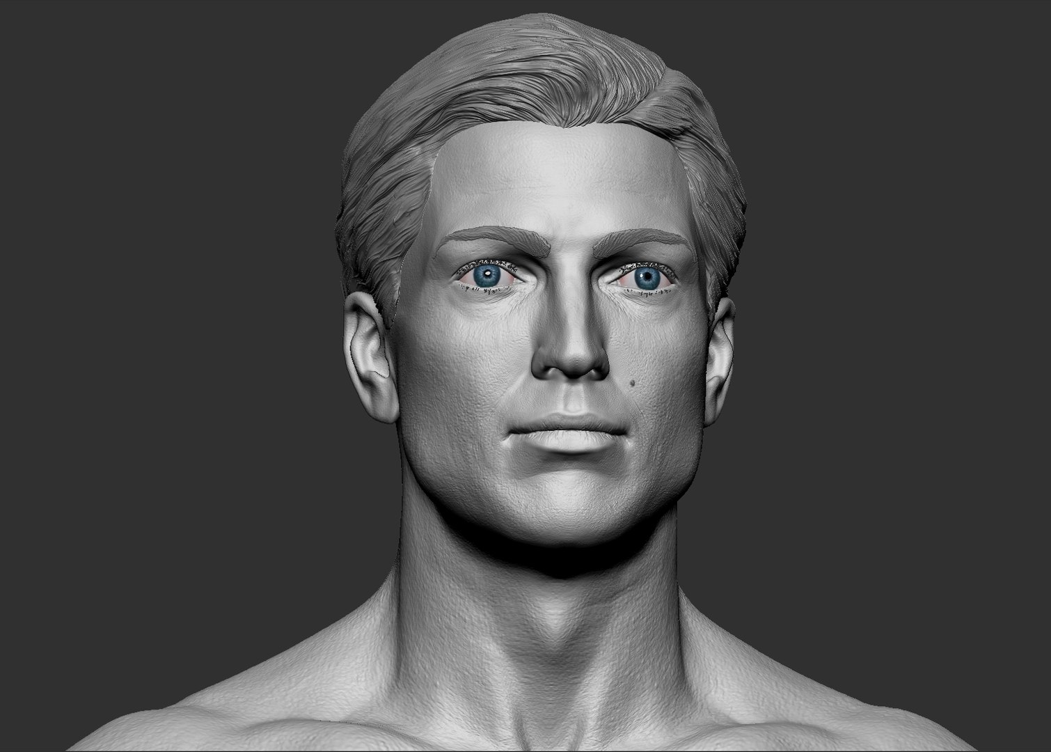 3D Average Caucasian Man Realistic Model - TurboSquid 1222960
