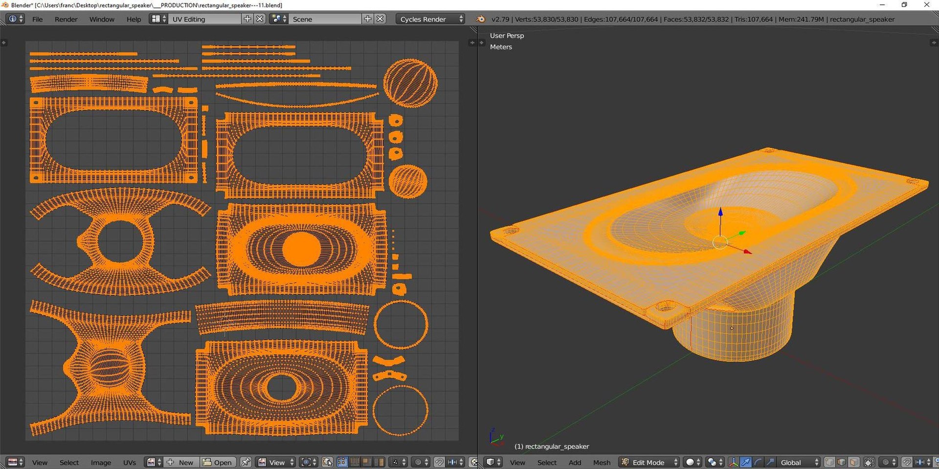 3D Model Rectangular Speaker - TurboSquid 1542926
