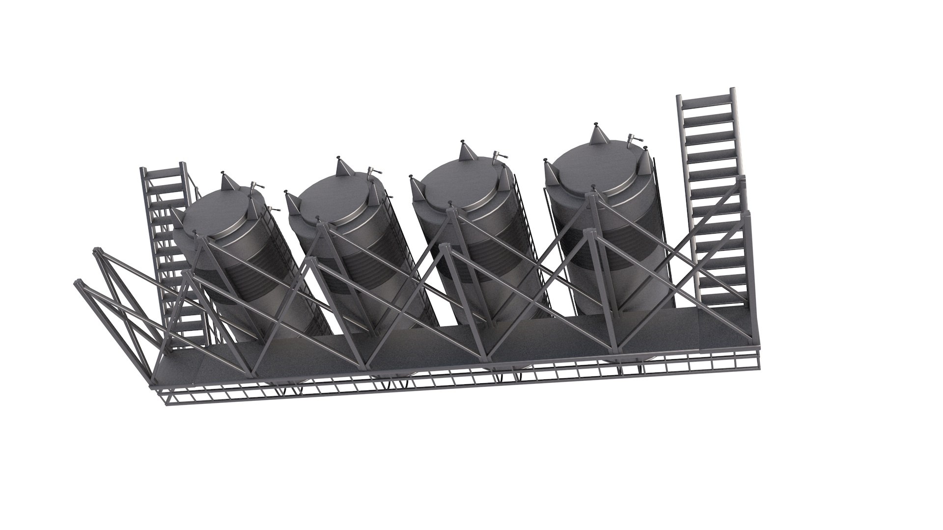 3D Steel Tanks Collection - TurboSquid 2047622