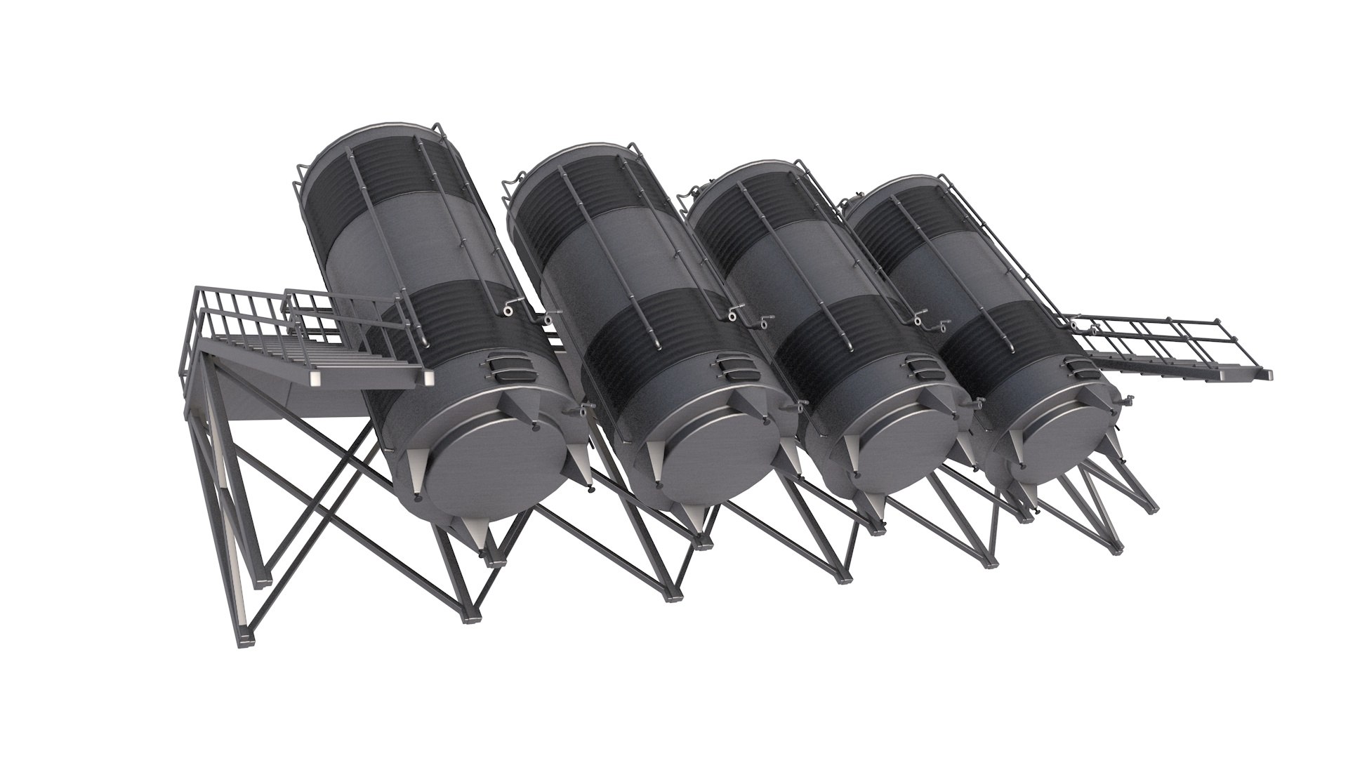 3D Steel Tanks Collection - TurboSquid 2047622