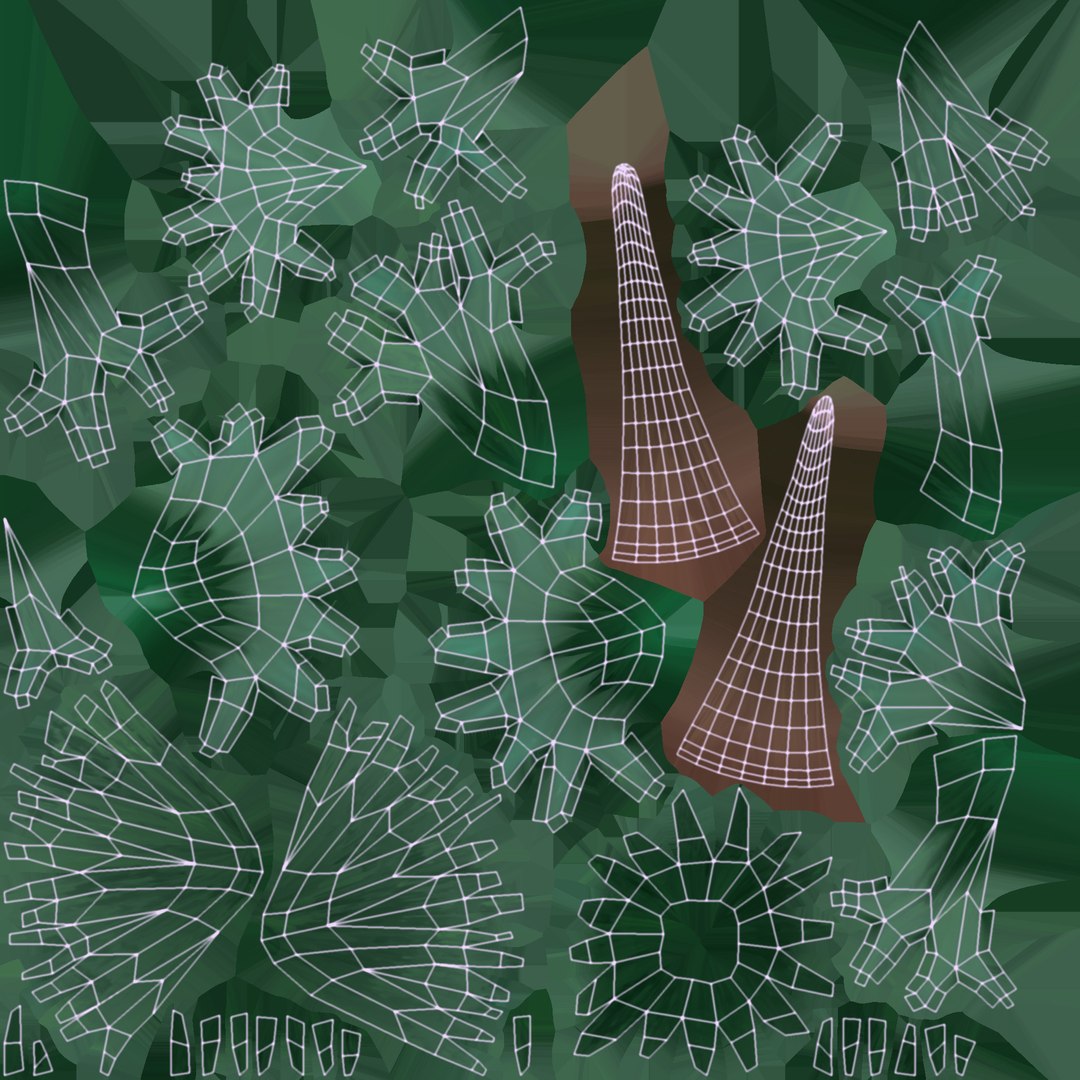 3D Stylized Spruces Model - TurboSquid 2046114