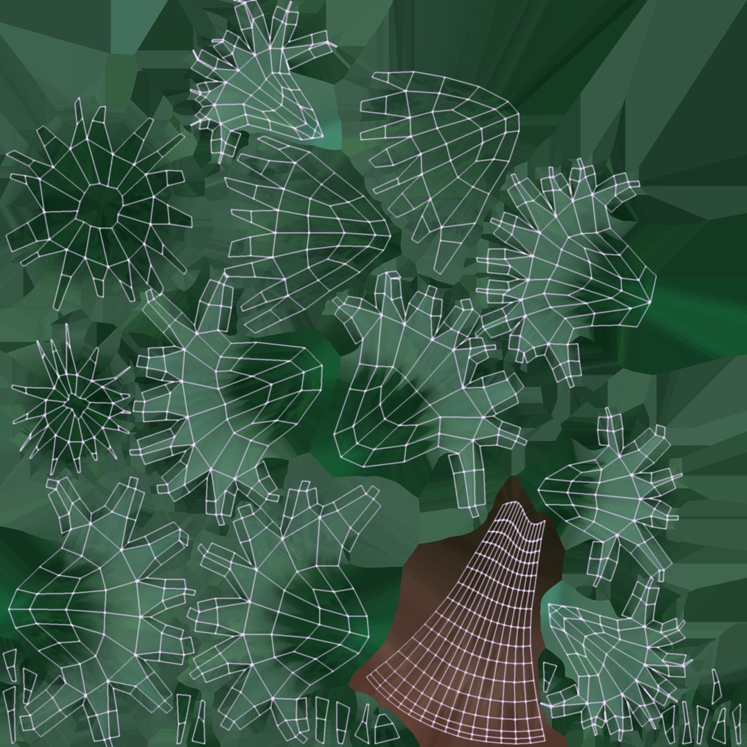 3D Stylized Spruces Model - TurboSquid 2046114