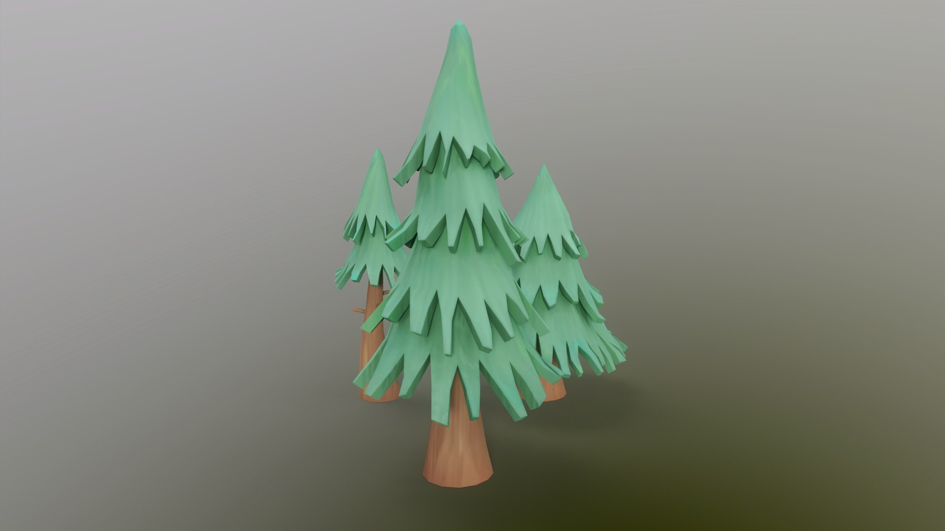 3D Stylized Spruces Model - TurboSquid 2046114