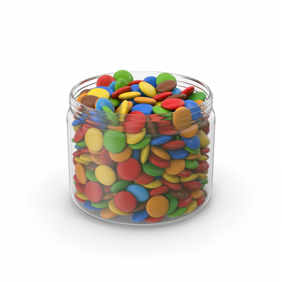 3D Sweets Candy Jar - TurboSquid 1841349