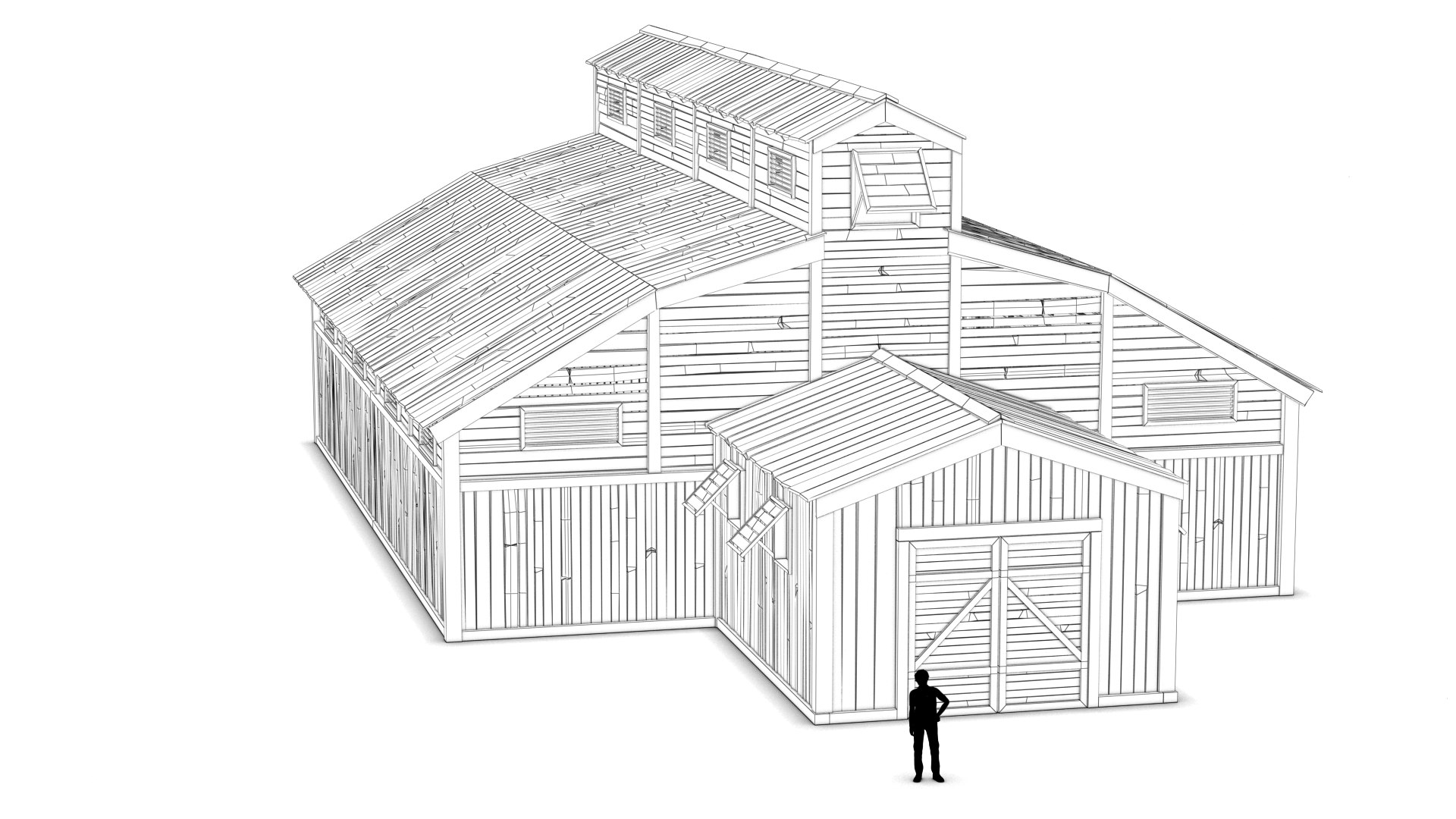 3D Model West Wild Barn 01 - TurboSquid 2153443