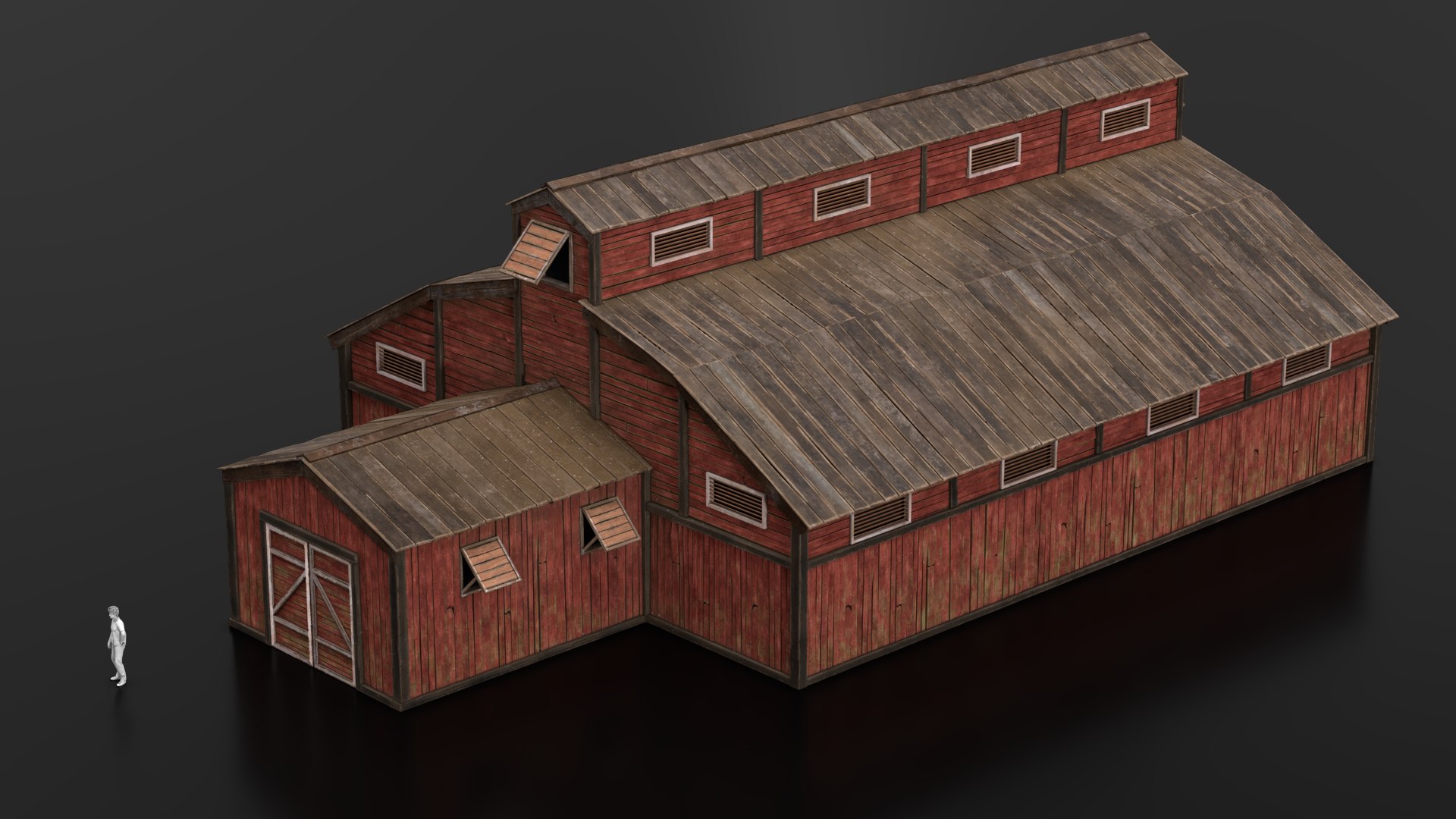 3D Model West Wild Barn 01 - TurboSquid 2153443