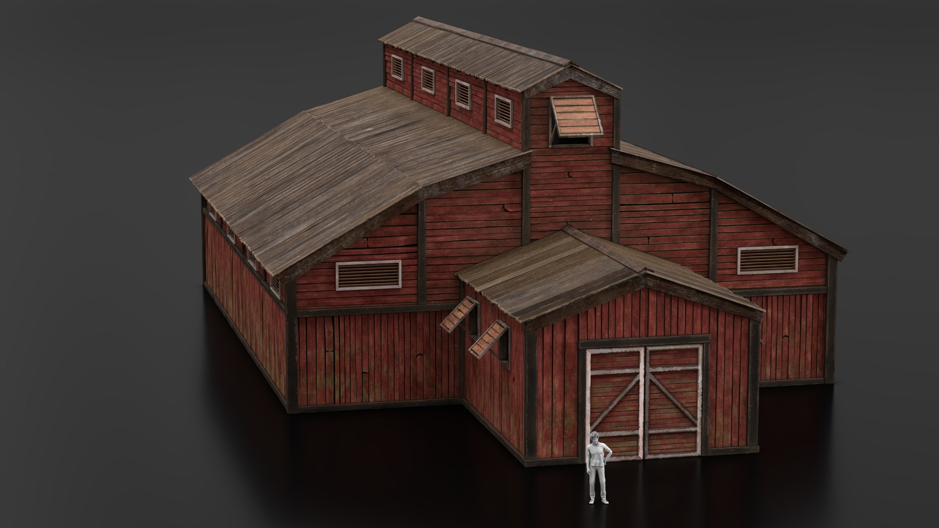 3D Model West Wild Barn 01 - TurboSquid 2153443
