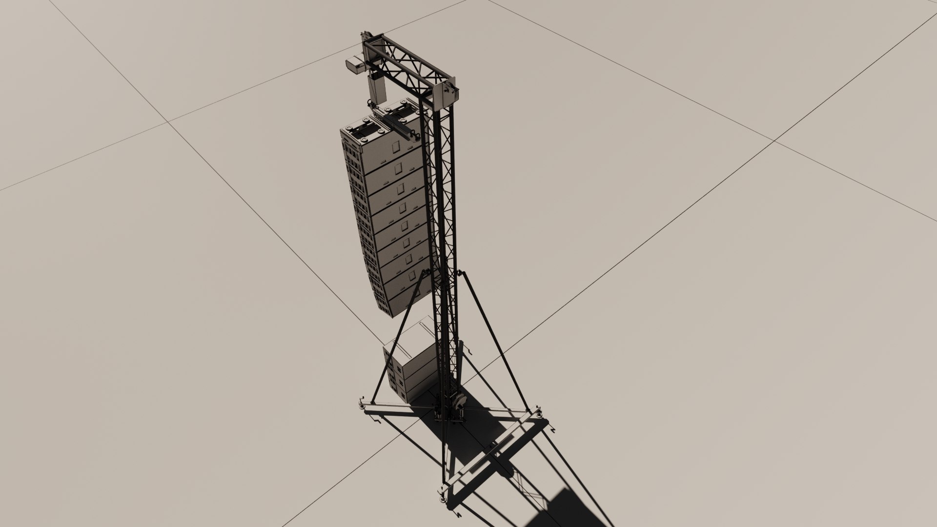 Concert Speaker Tower 3D Model - TurboSquid 2142447