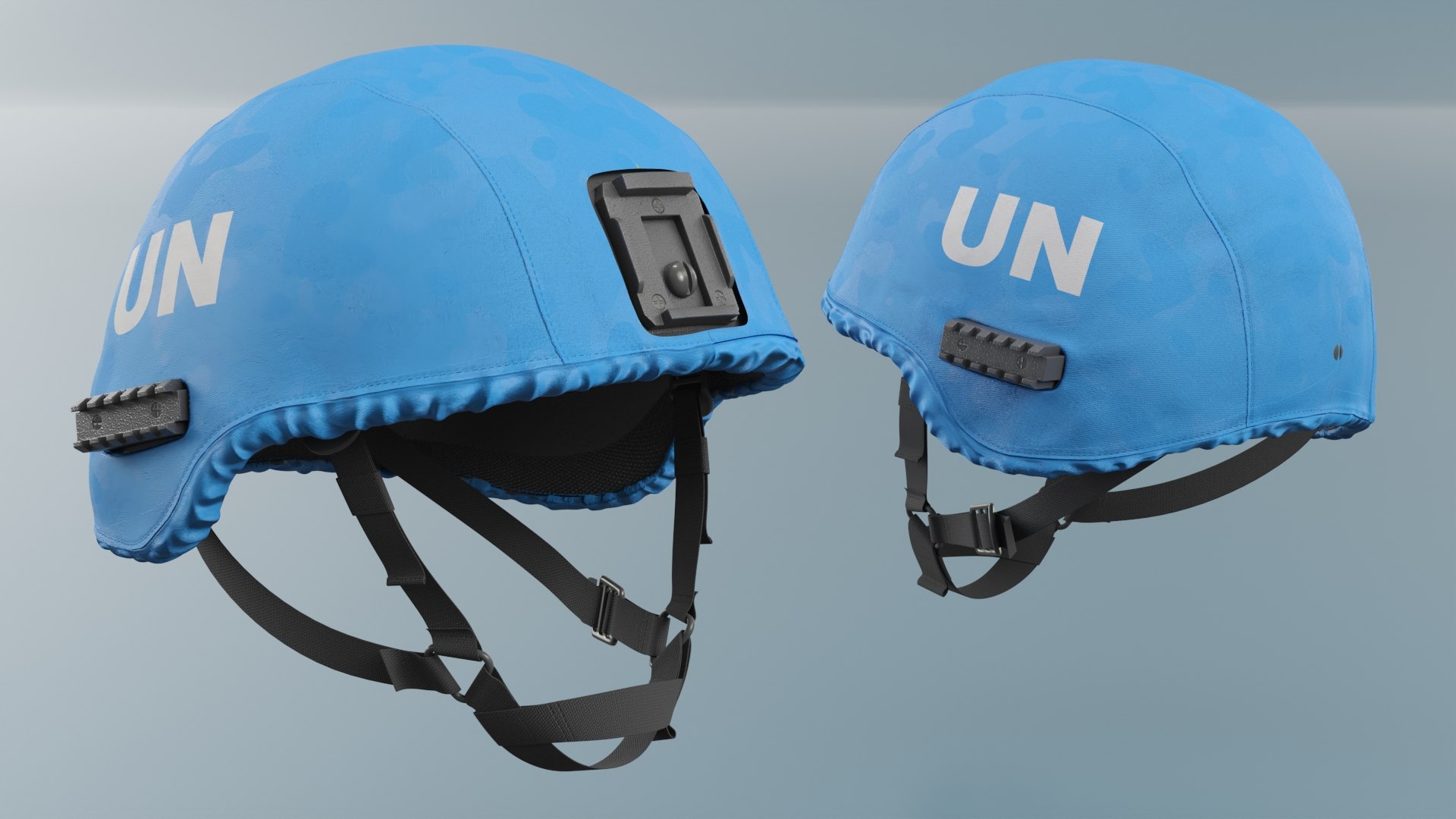 UN Peacekeeper Helmet With Cover 3D Model - TurboSquid 2403556