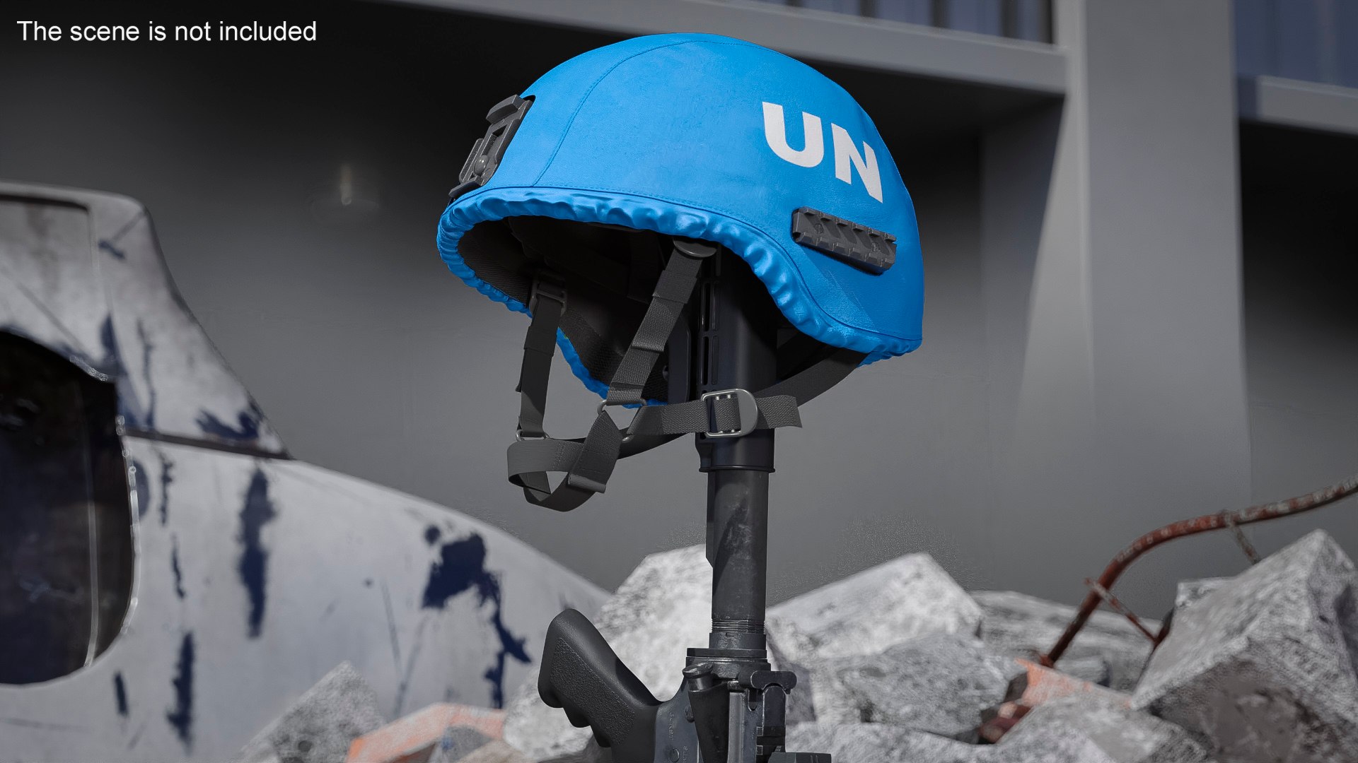 UN Peacekeeper Helmet With Cover 3D Model - TurboSquid 2403556