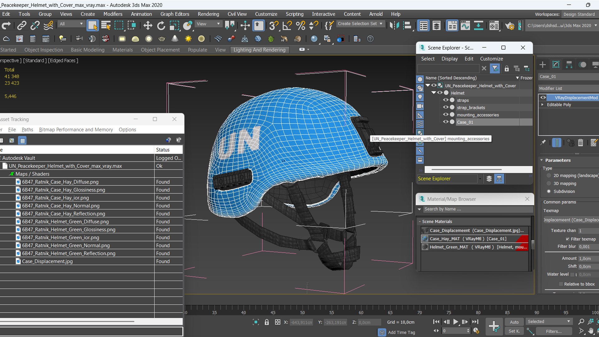 UN Peacekeeper Helmet With Cover 3D Model - TurboSquid 2403556