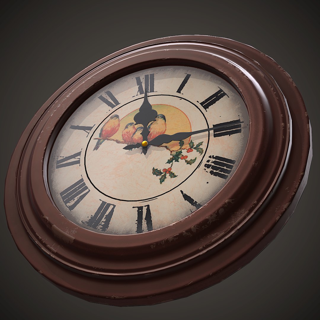 Soviet Wall Clock 3D Model - TurboSquid 1420219