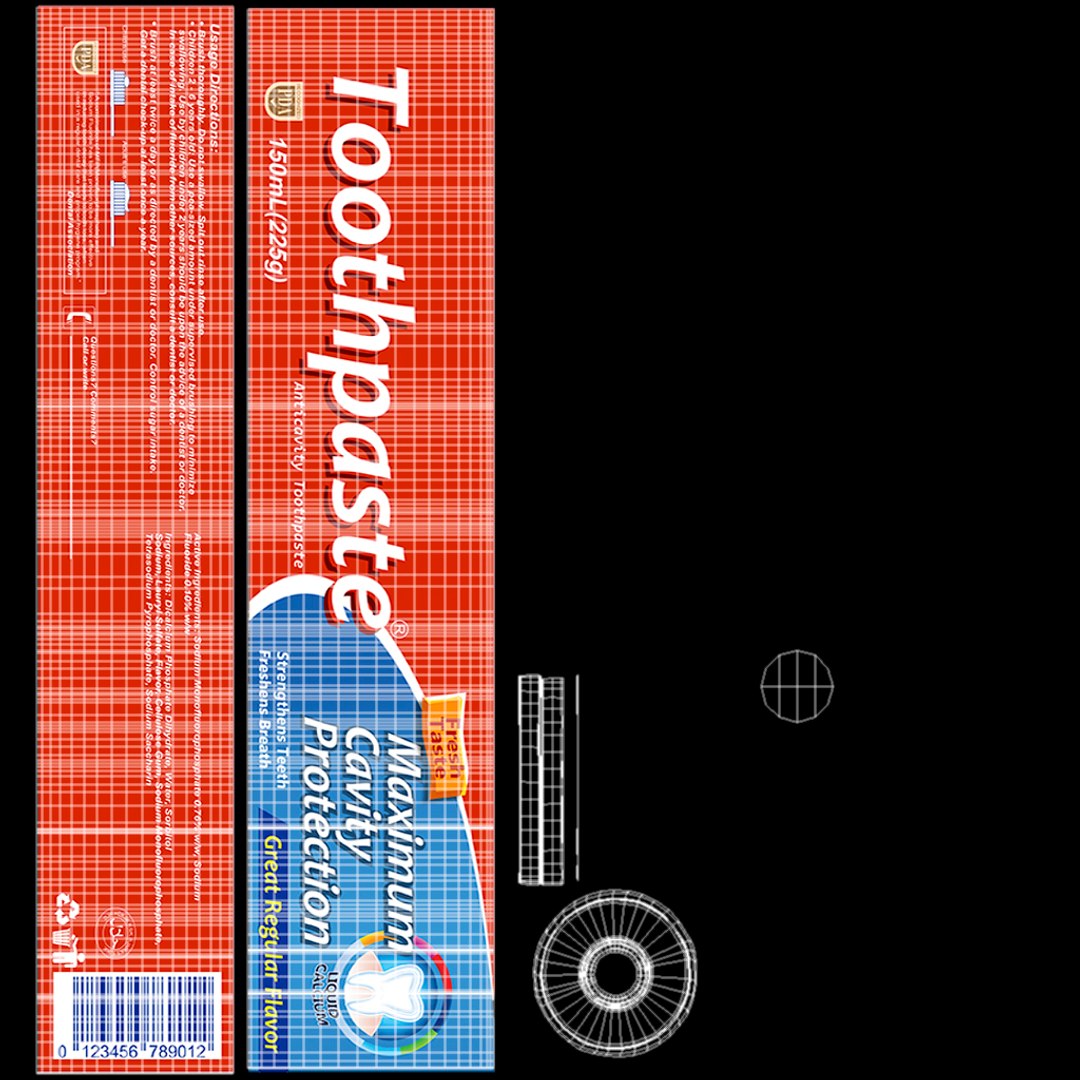 Empty Toothpaste Tube 3D Model - TurboSquid 2092166
