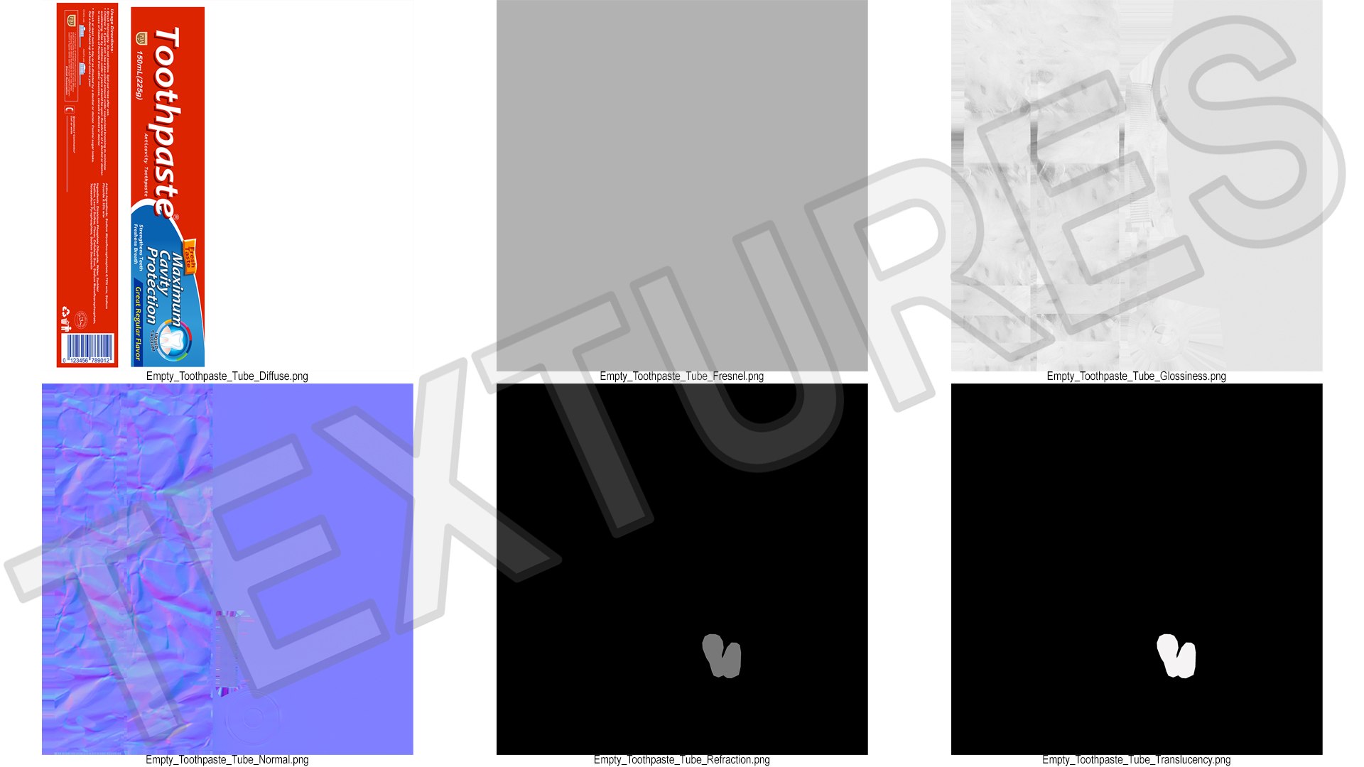Empty Toothpaste Tube 3D Model - TurboSquid 2092166