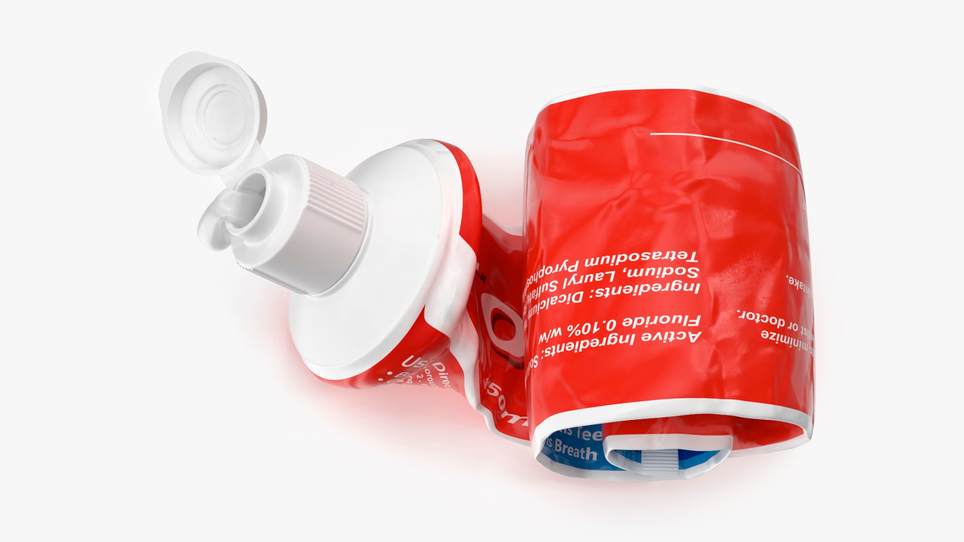 Empty Toothpaste Tube 3D Model - TurboSquid 2092166