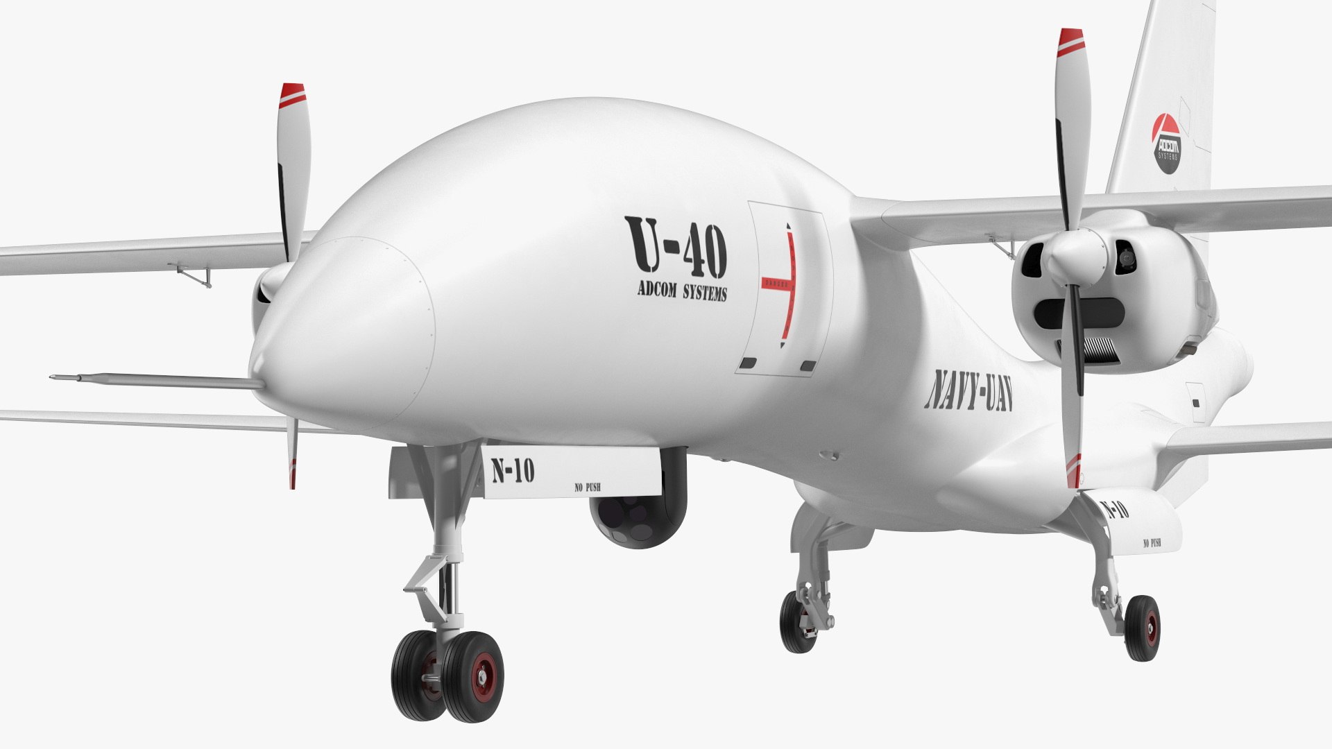 Yabhon United 40-UAV White Color 3D - TurboSquid 2155773