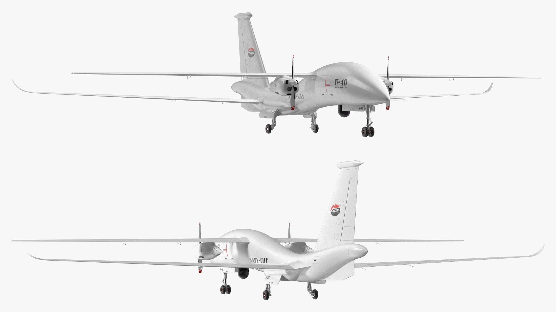 Yabhon United 40-UAV White Color 3D - TurboSquid 2155773