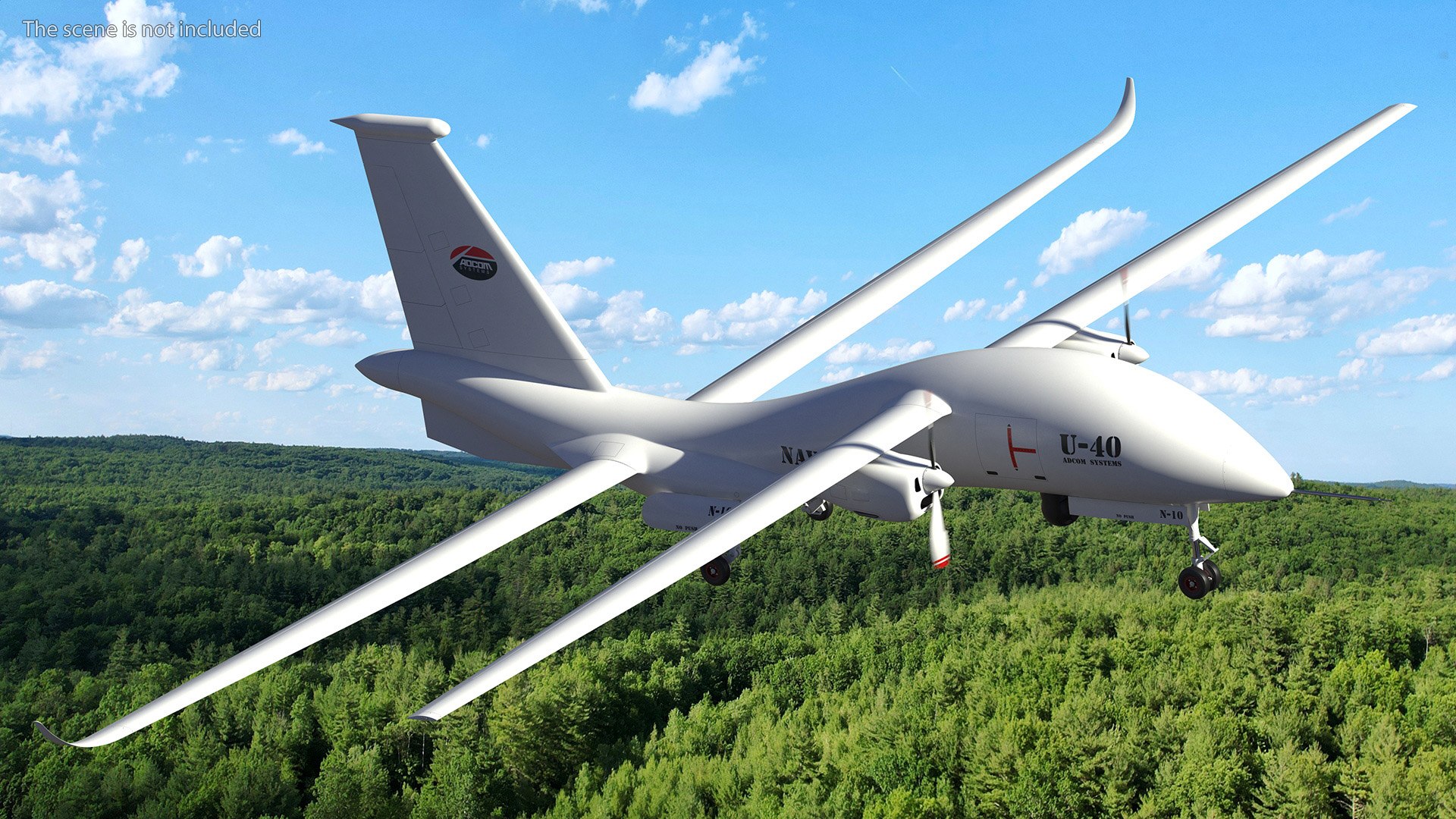 Yabhon United 40-UAV White Color 3D - TurboSquid 2155773