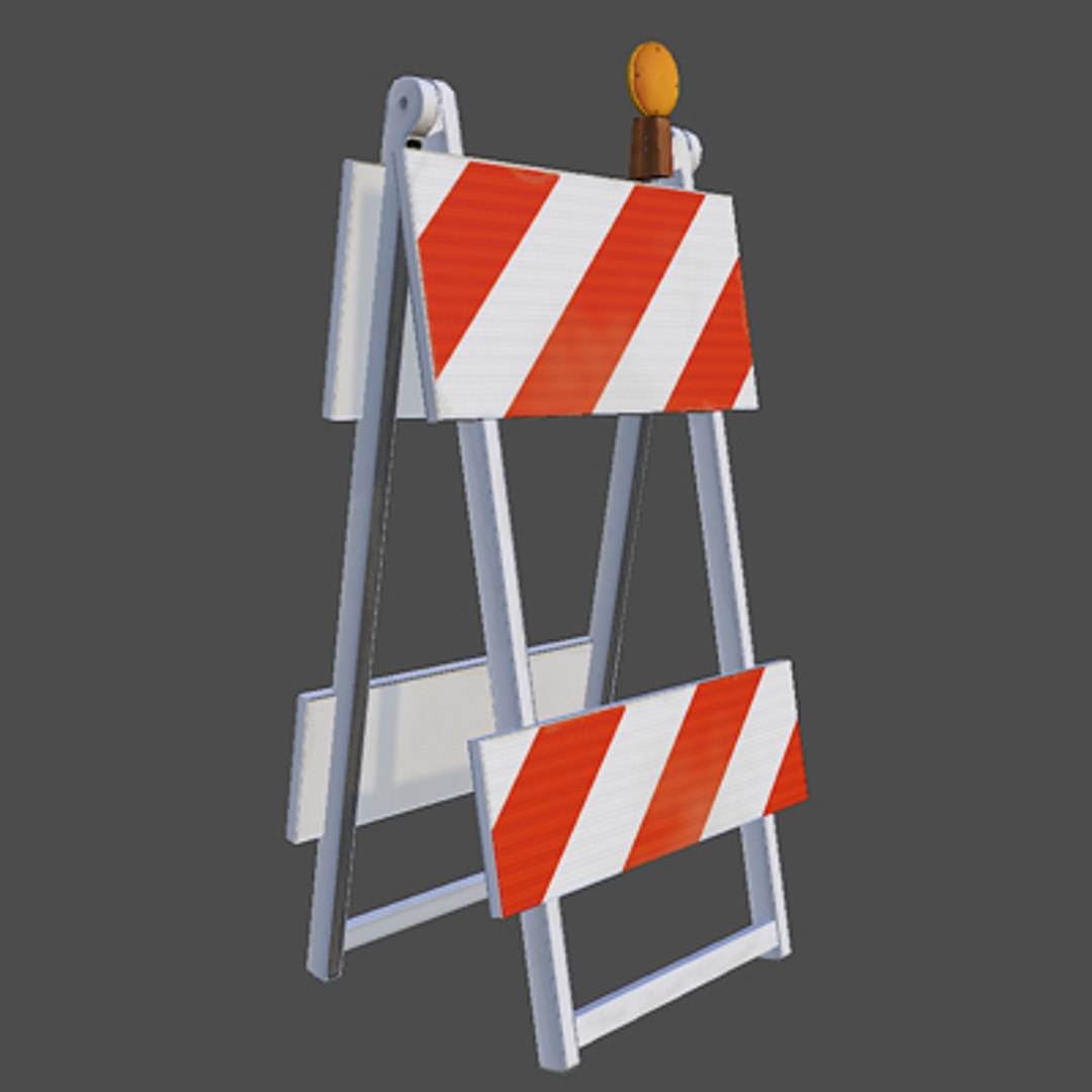 road barricade 3d max