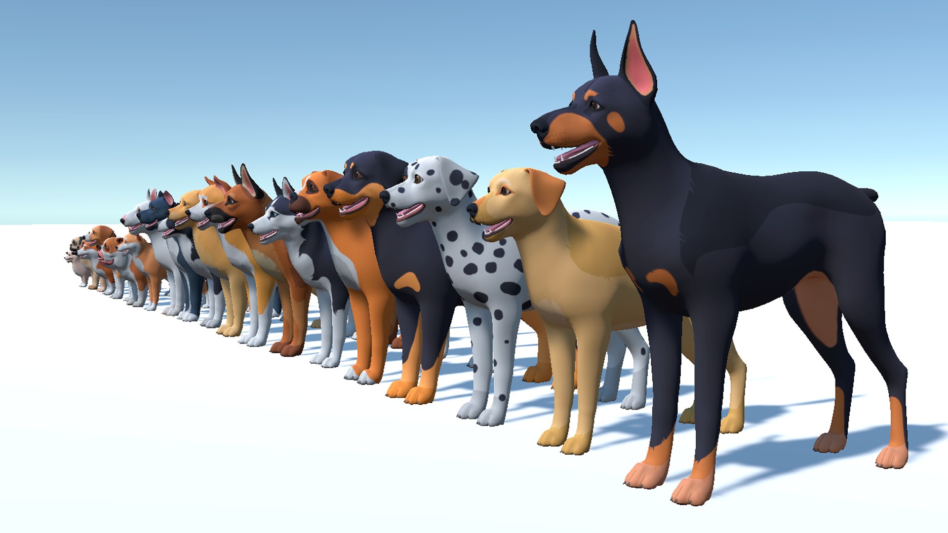 Cartoon Dogs Pack 3D Model - TurboSquid 2312018