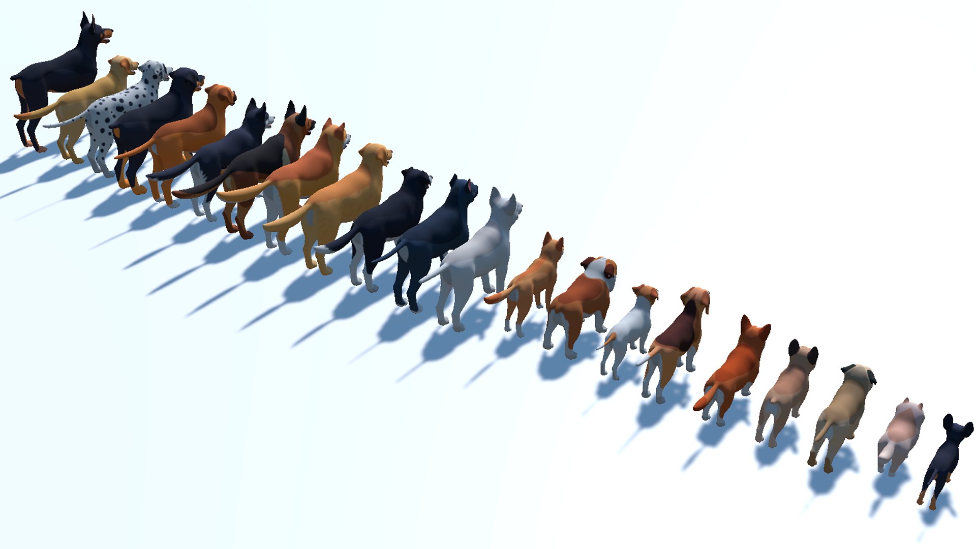 Cartoon Dogs Pack 3D Model - TurboSquid 2312018