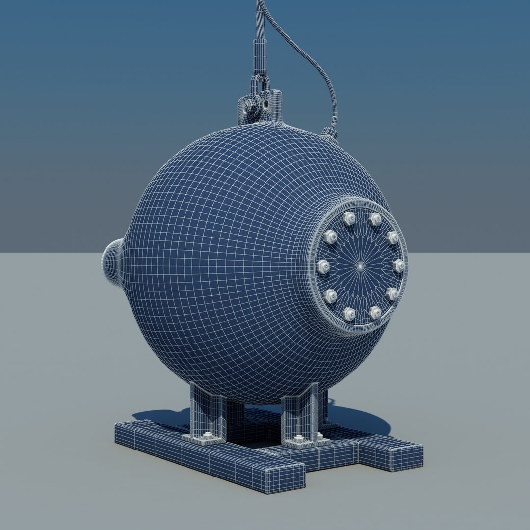 3d Model Of Bathysphere Submarine
