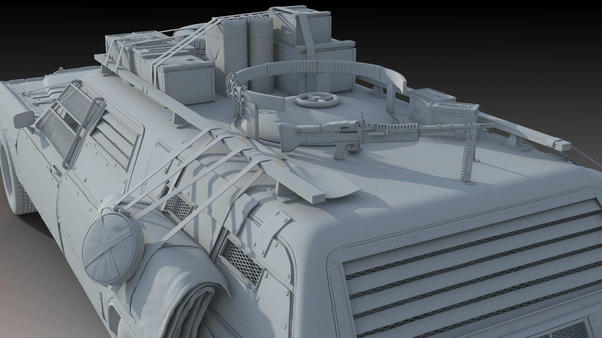 Post Car 3D Model - TurboSquid 1464785