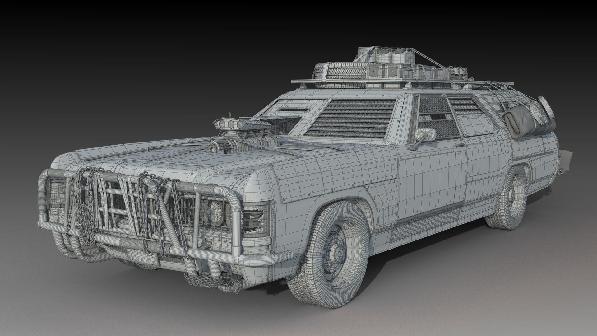 Post Car 3D Model - TurboSquid 1464785