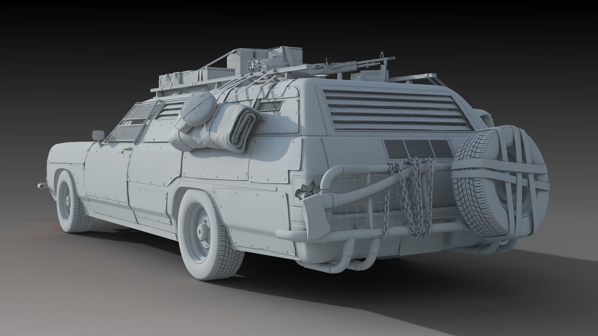Post Car 3D Model - TurboSquid 1464785