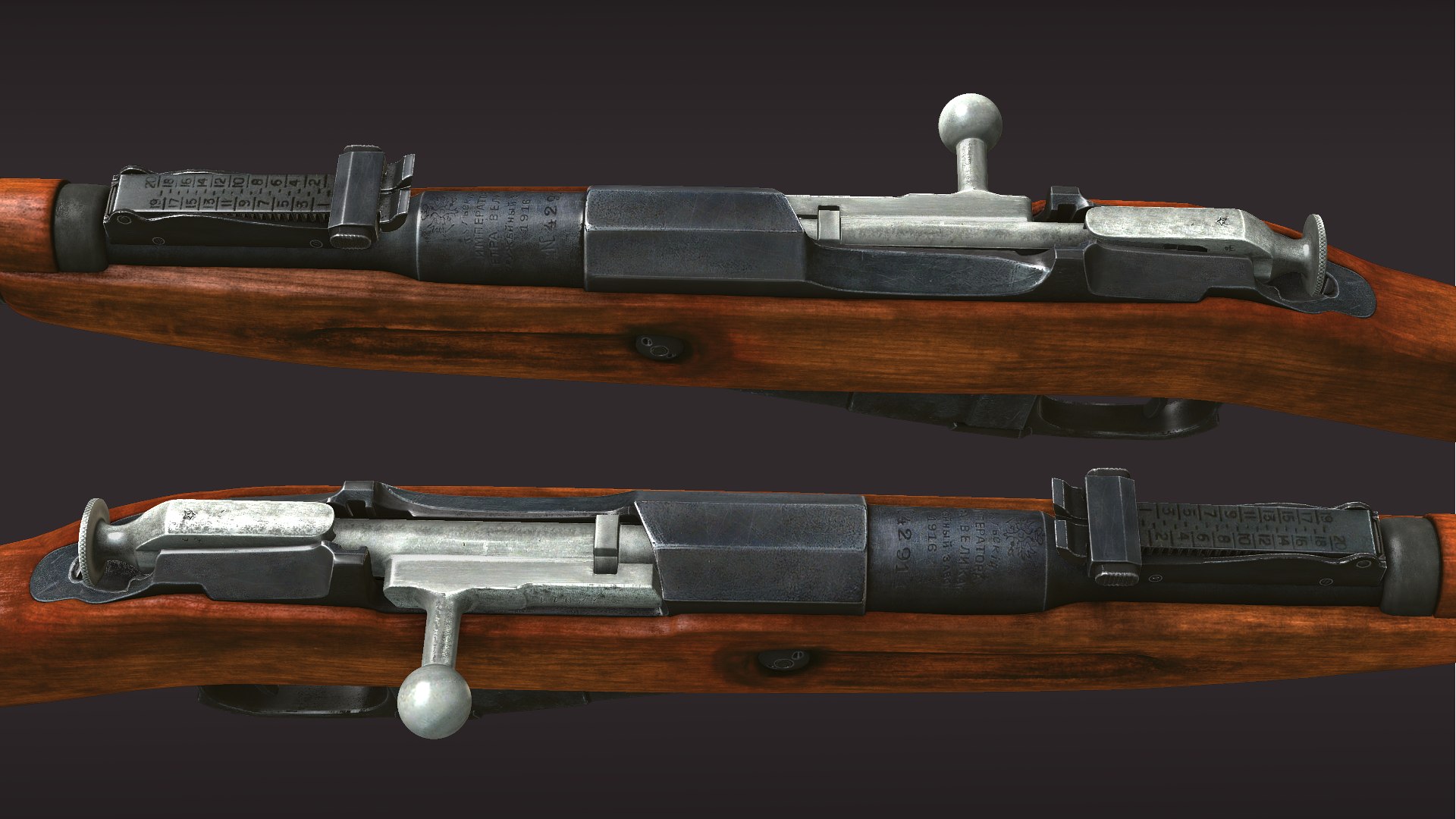 Military Rifles Mosin Model - TurboSquid 1189281