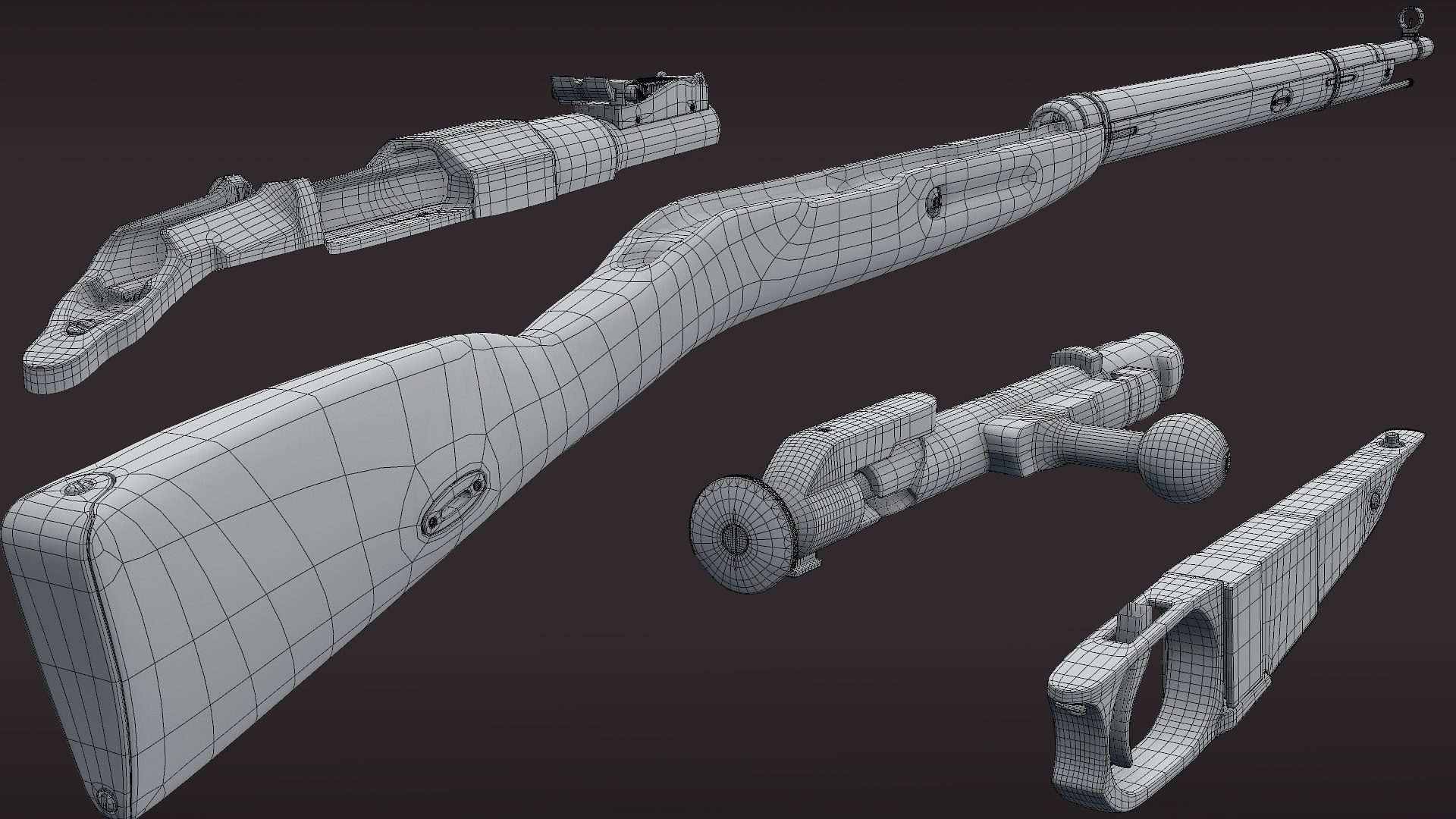Military Rifles Mosin Model - TurboSquid 1189281