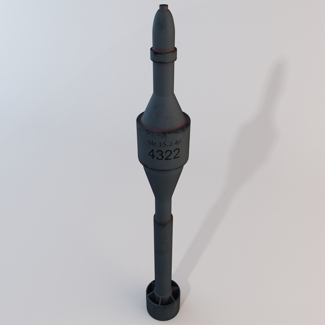 Rpzb Rocket Military 3d C4d