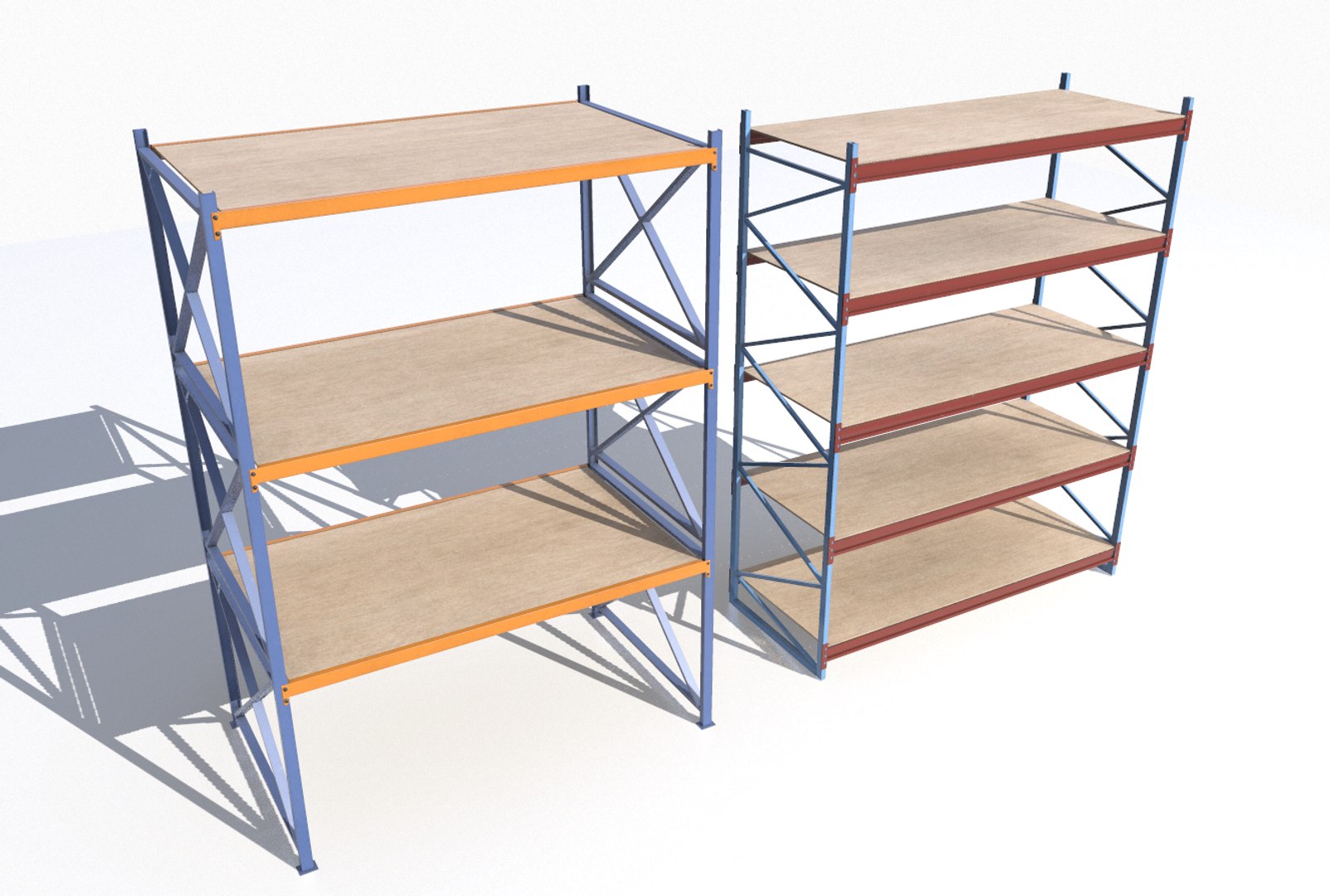 Industrial Shelves 3D Model - TurboSquid 1505814
