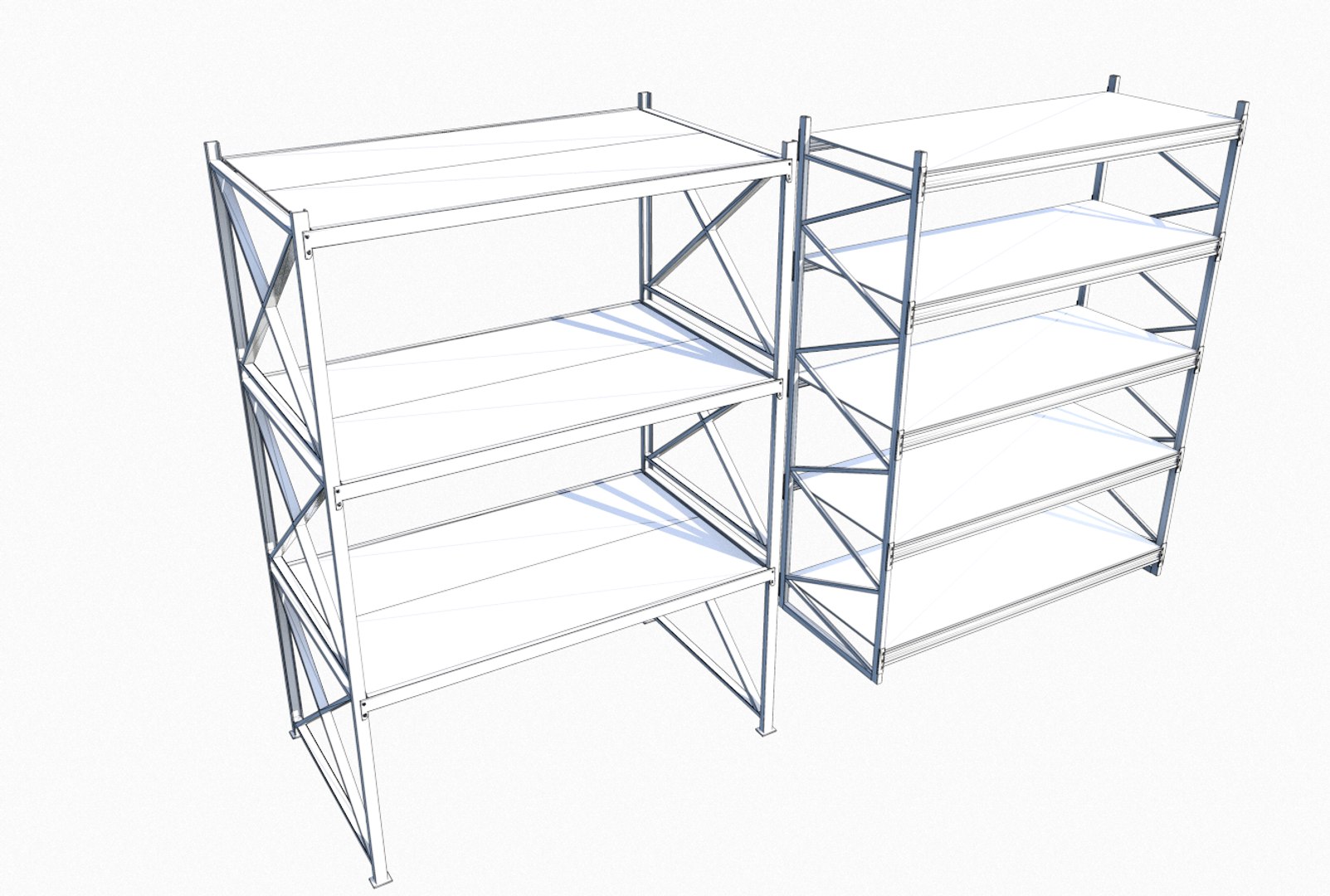 Industrial Shelves 3D Model - TurboSquid 1505814
