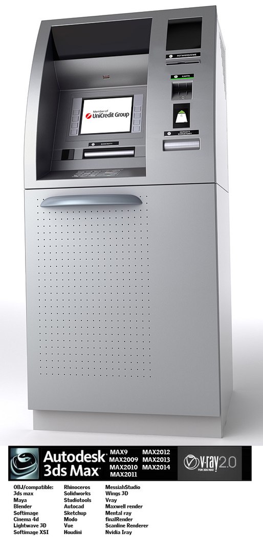 3d Model Cash Machine