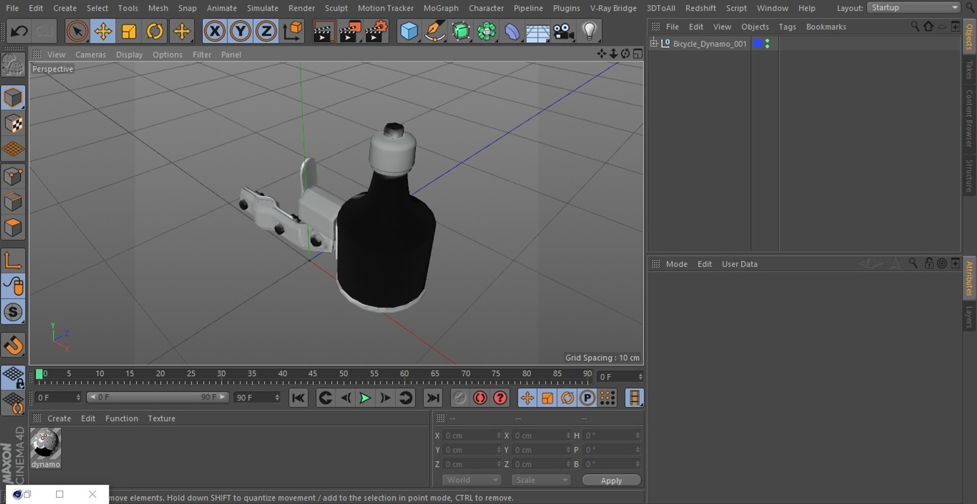 3D Bicycle Dynamo model - TurboSquid 1953340