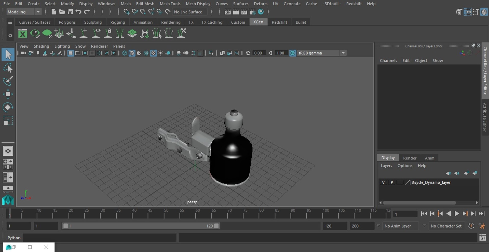 3D Bicycle Dynamo model - TurboSquid 1953340