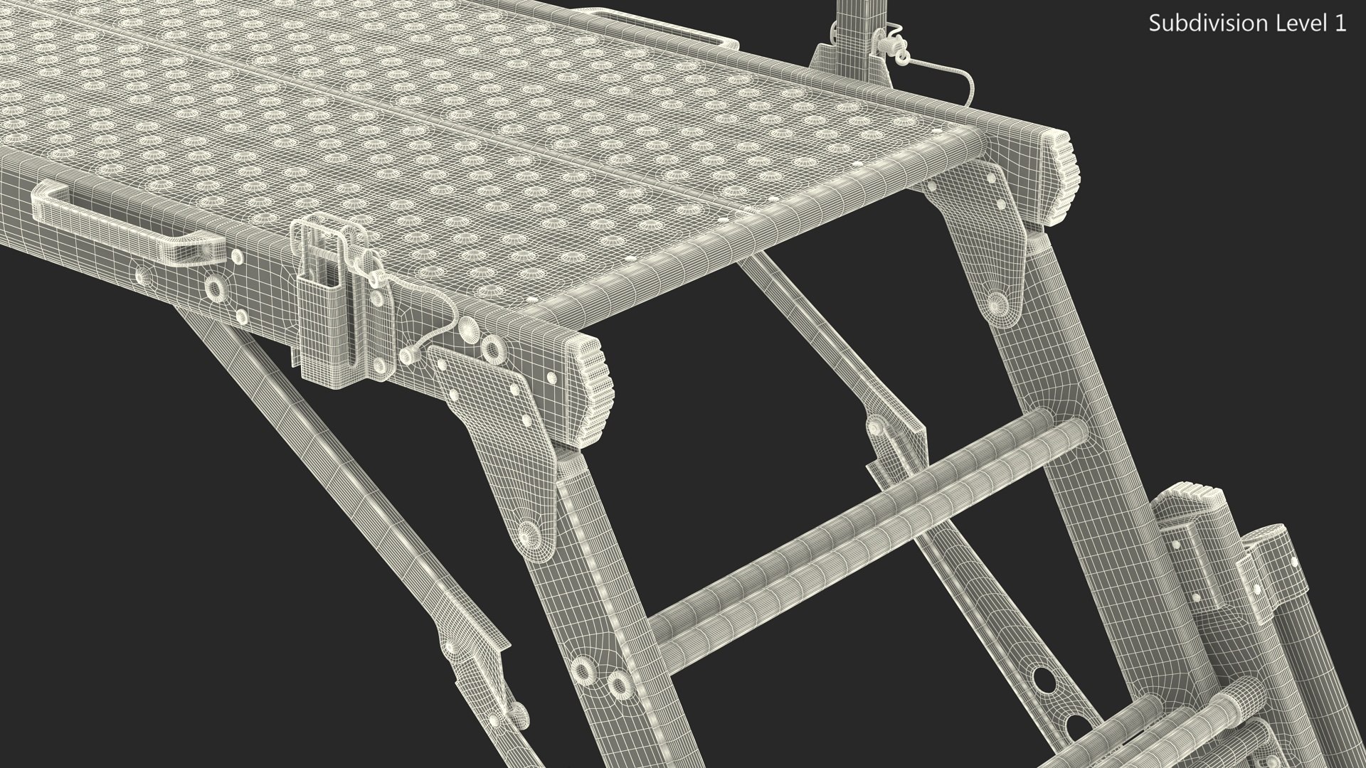 3D Rescue Platform With Stairs Rigged - TurboSquid 2211547