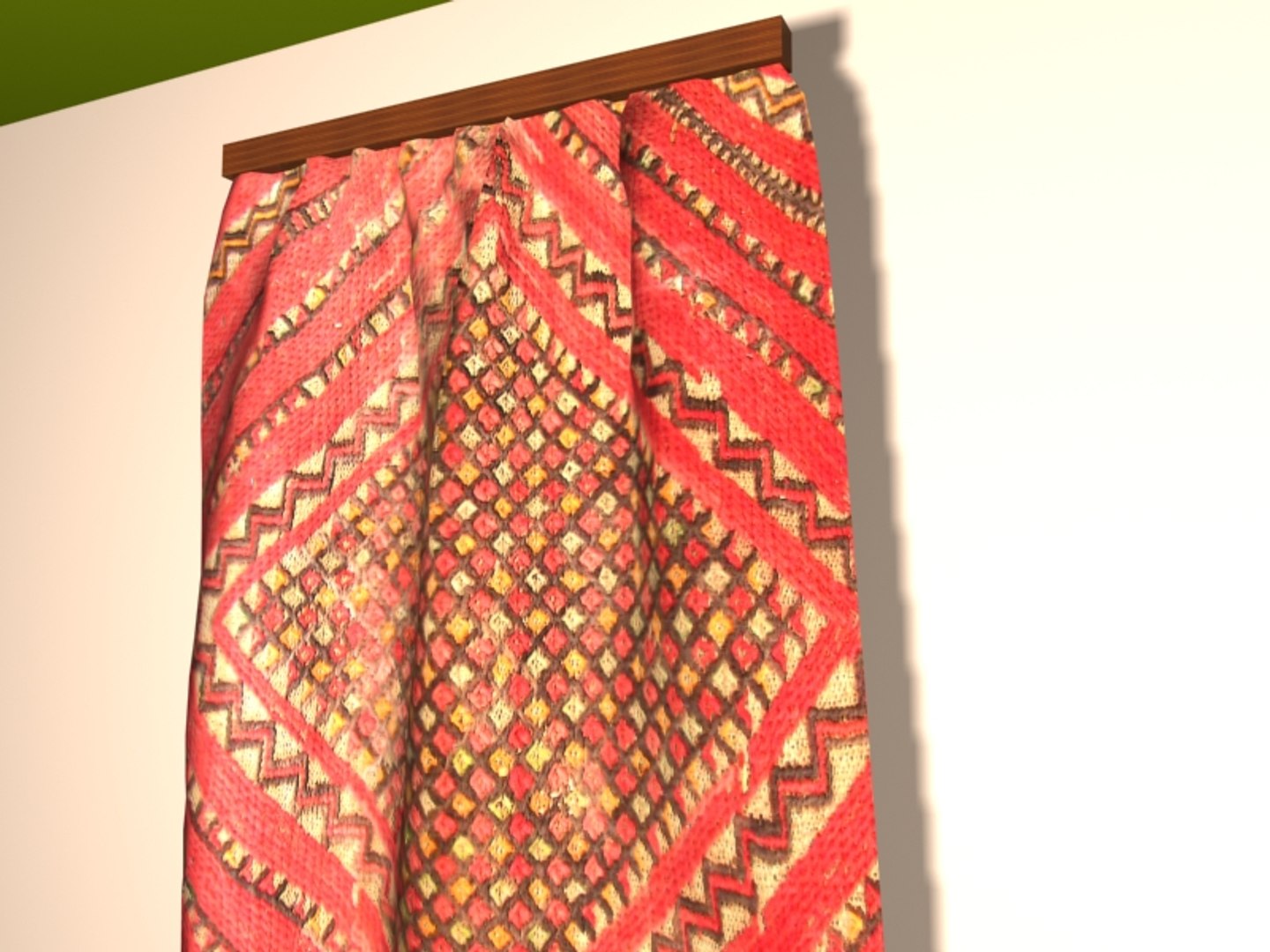 Free Wind Curtain 3d Model