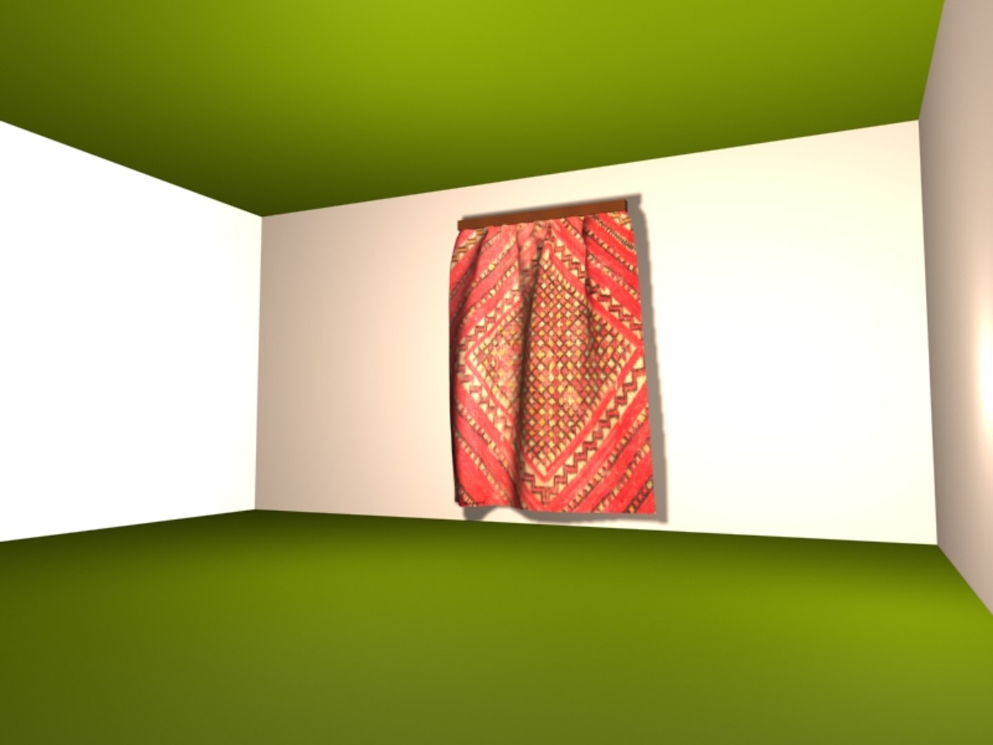 Free Wind Curtain 3d Model