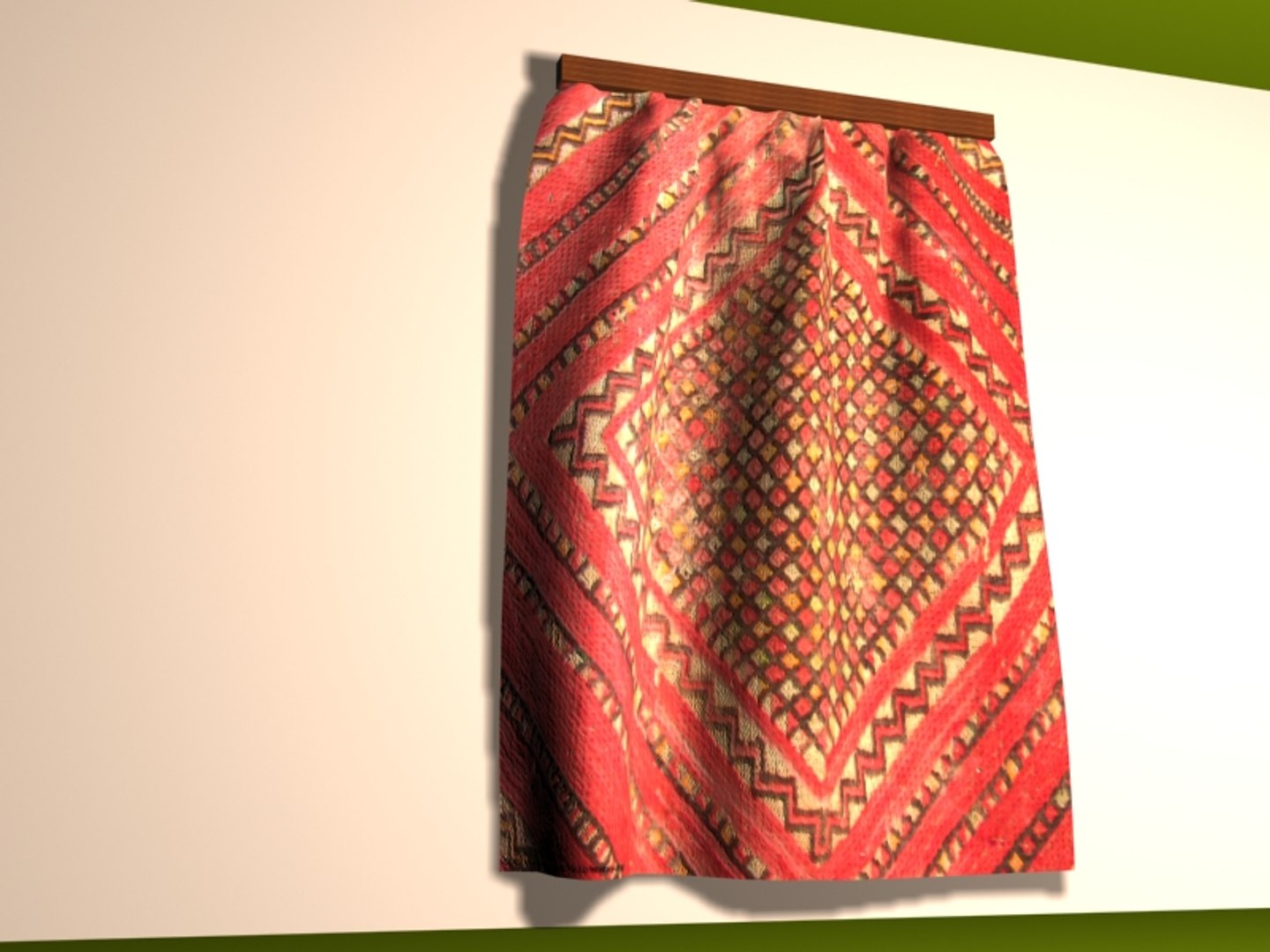 Free Wind Curtain 3d Model